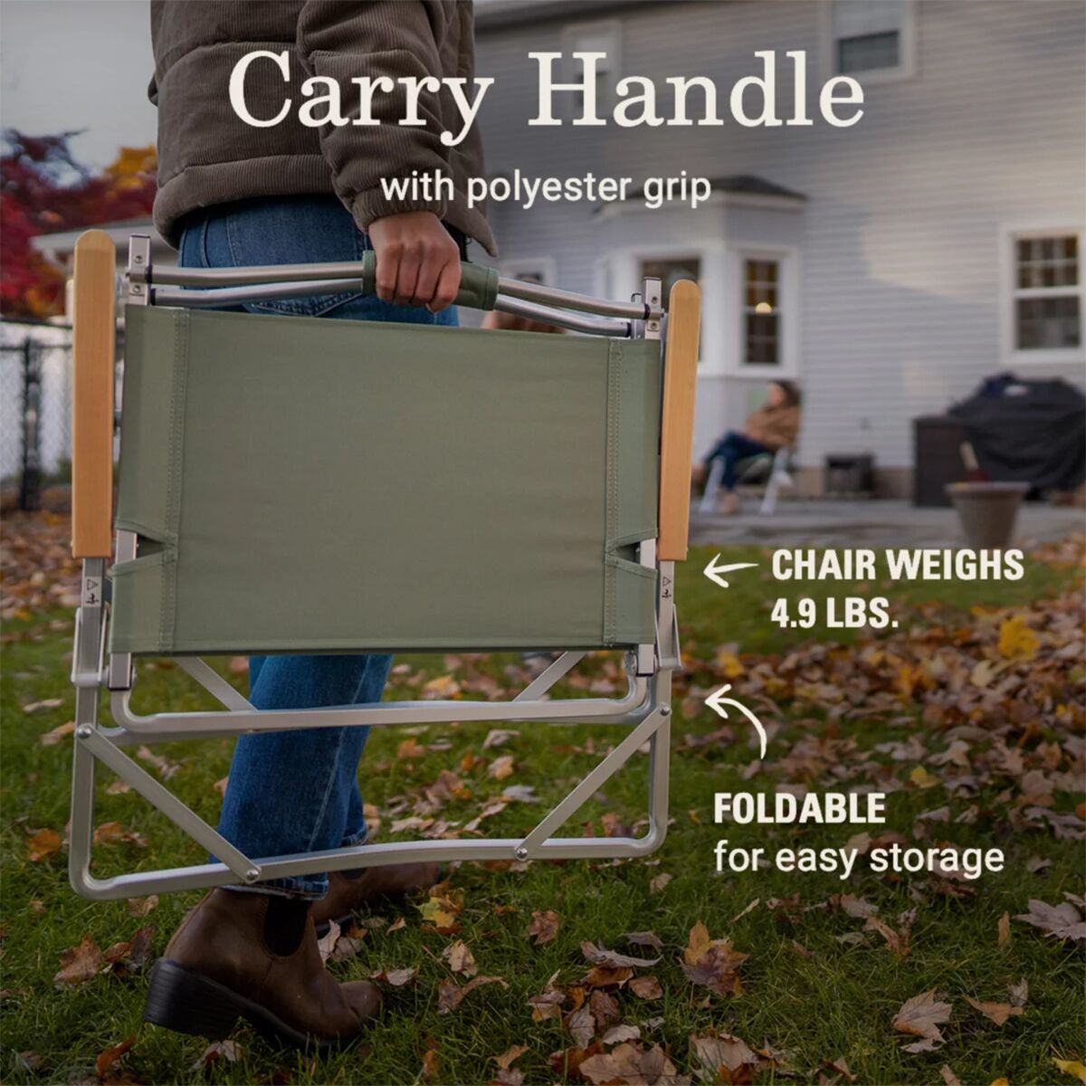 Coleman Living Collection Flat-Fold Chair - Hike & Camp