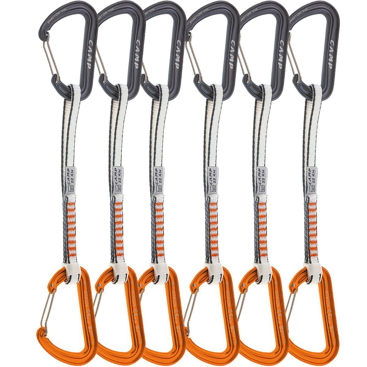 CAMP USA Photon Wire Express KS Dyneema Quickdraw - 6-Pack - Climb