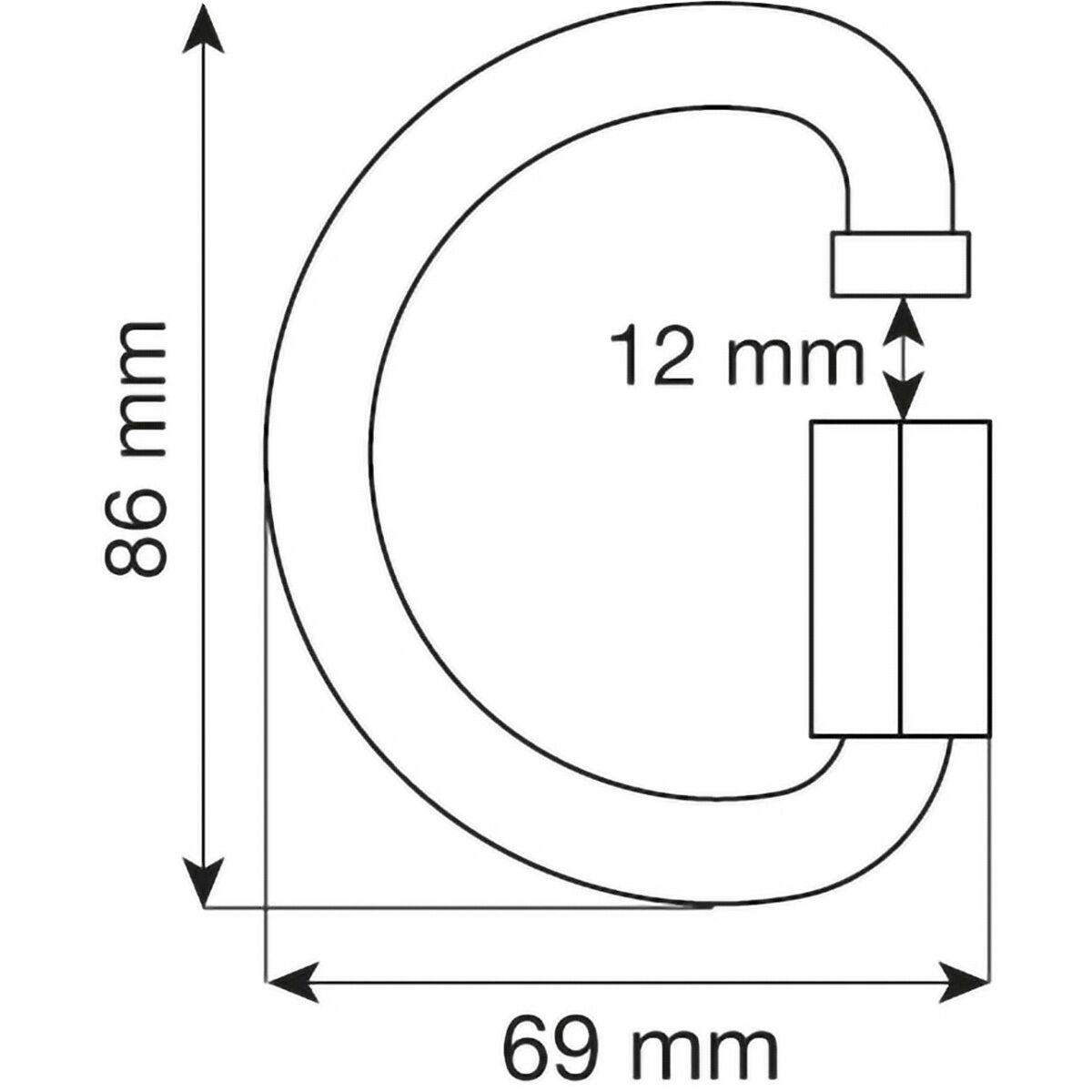 CAMP USA D Quick Link Steel Carabiner - Climb
