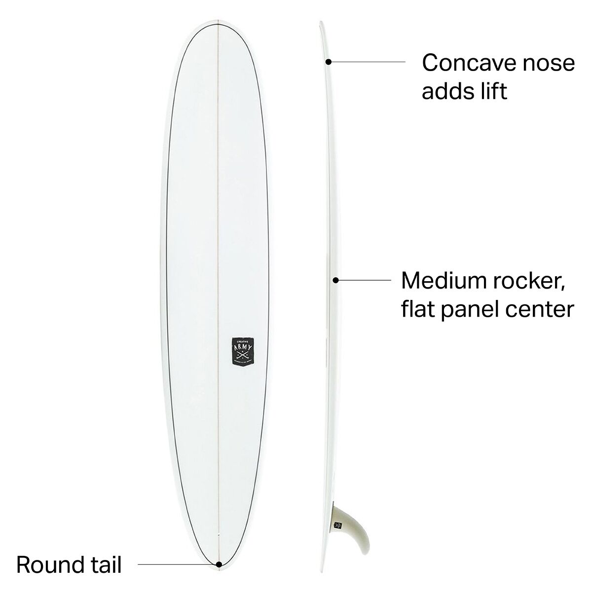 Creative Army JIve + SLX Longboard Surfboard - Surf