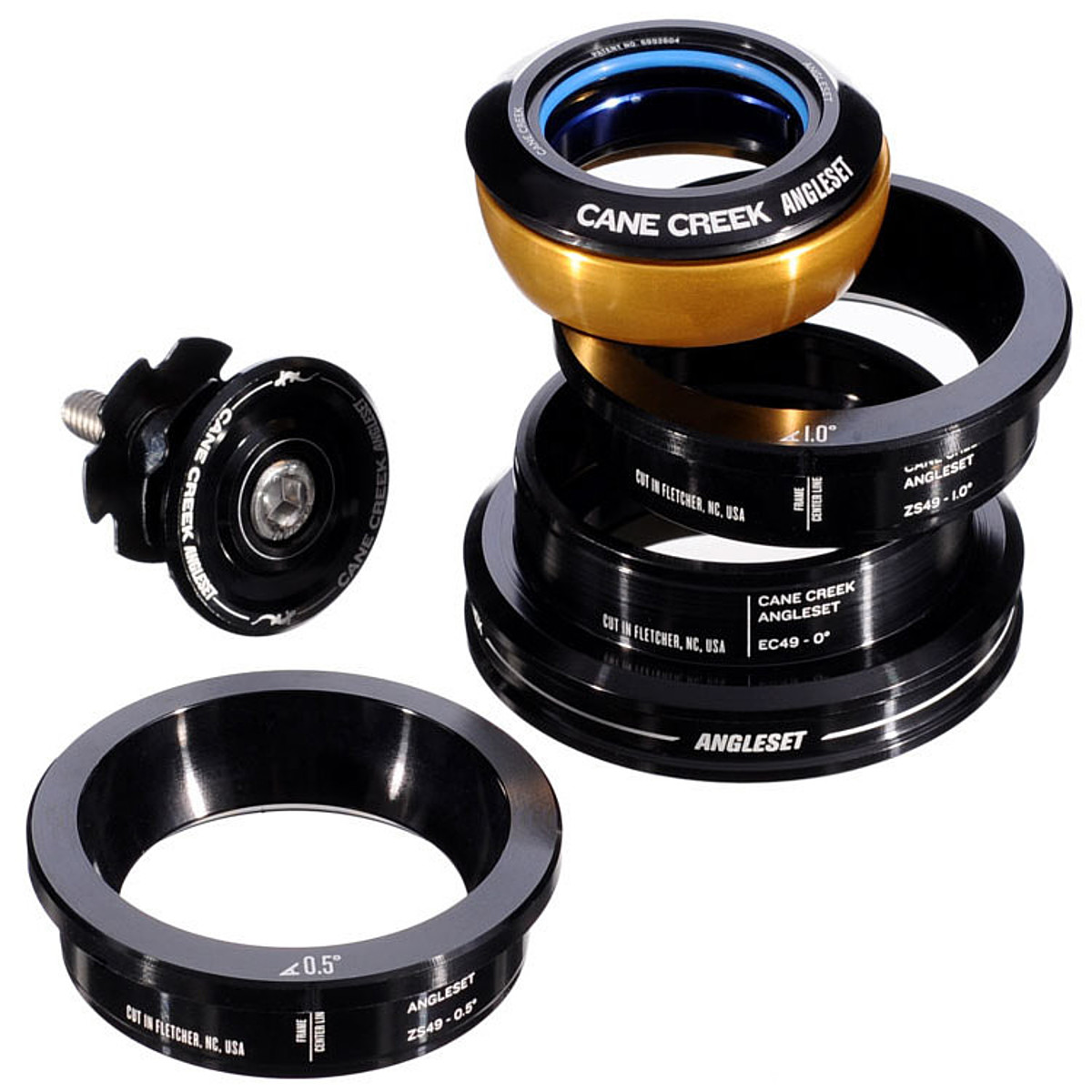 Cane Creek AngleSet EC44/EC49 Mixed Tapered Headset - Bike