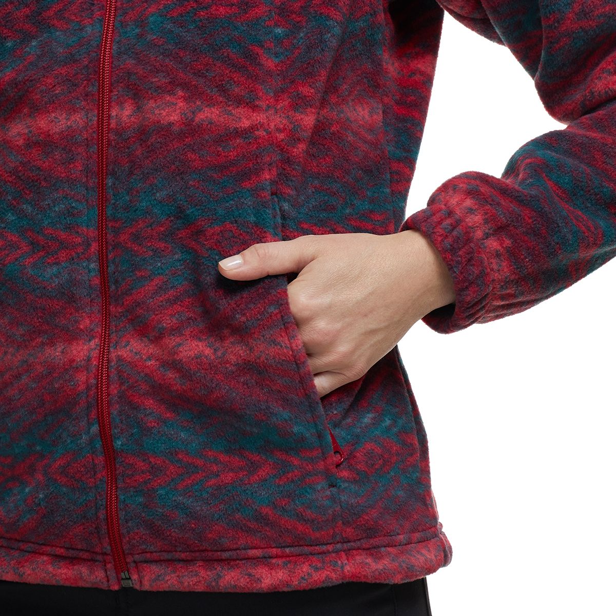 Columbia Benton Springs Print Full Zip Fleece Jacket Womens