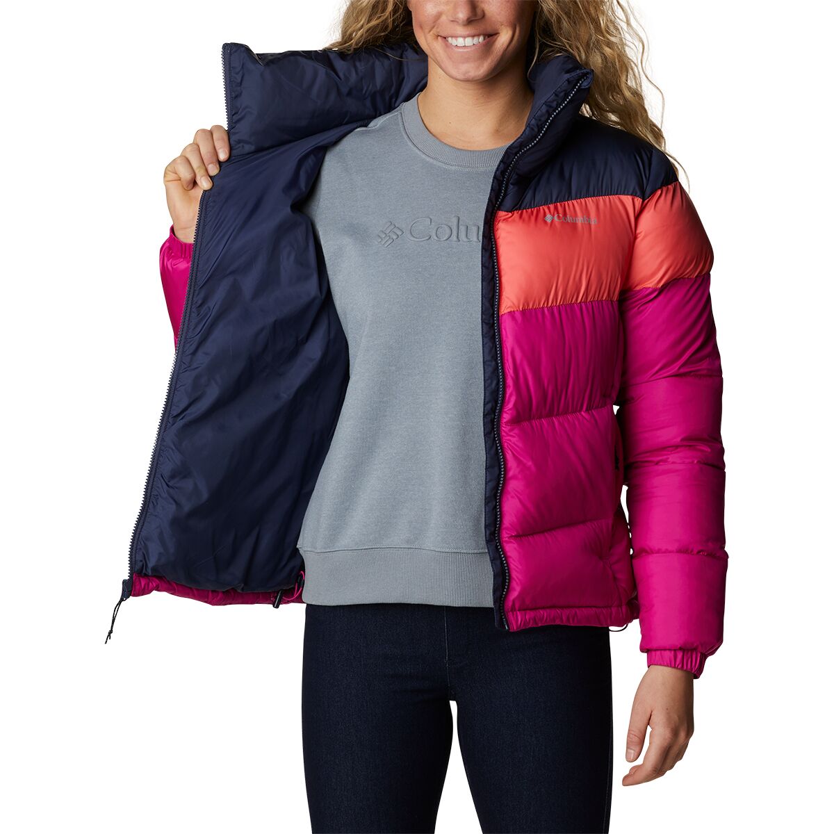 Columbia Puffect Color Blocked Jacket - Women's - Clothing