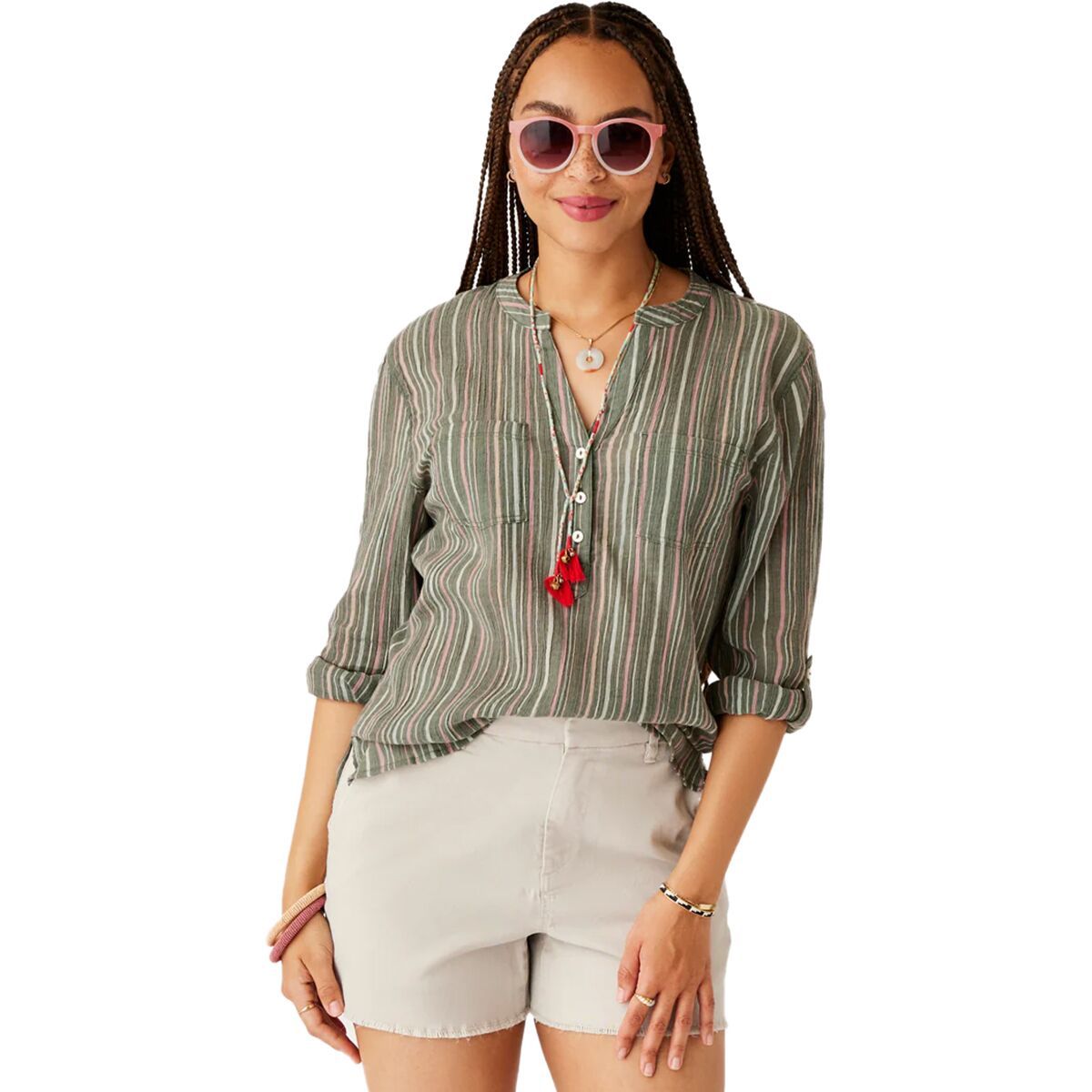 Carve Designs Dylan Gauze Shirt - Women's - Clothing