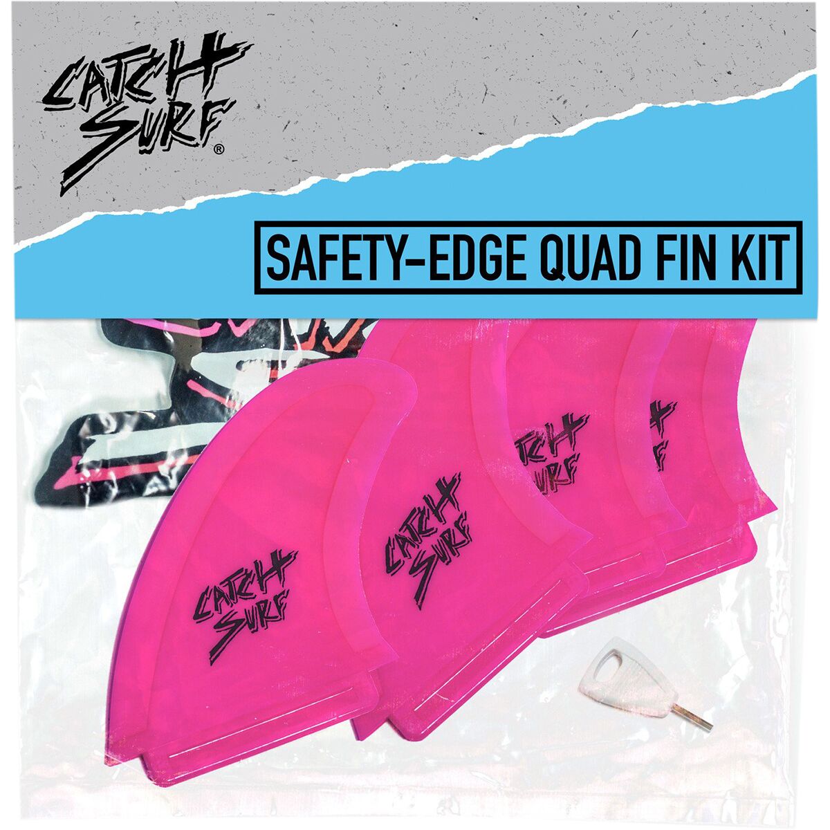 Catch Surf Hi-Perf Safety Edge Quad Fin - Surf