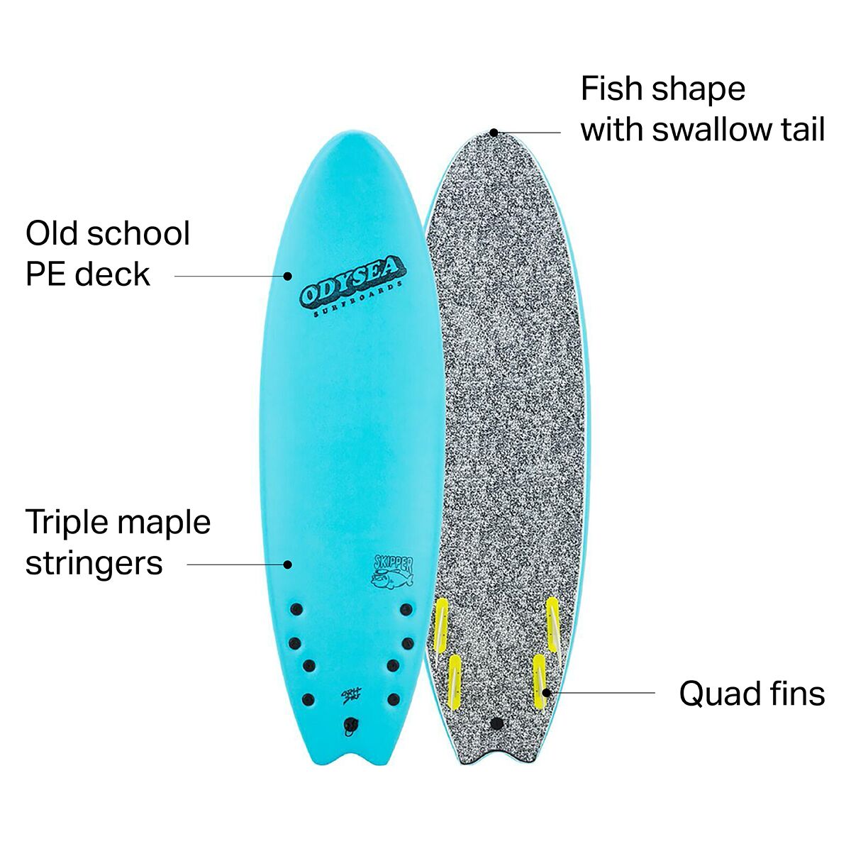 Catch Surf Odysea Skipper Quad Shortboard - Surf