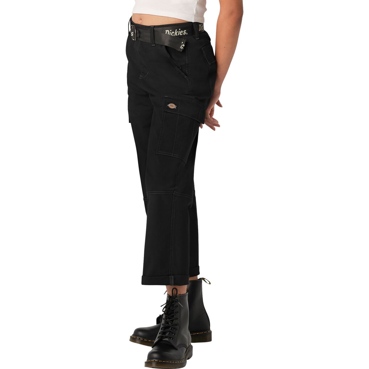 Dickies Relaxed Fit Cropped Cargo Pant Womens Clothing