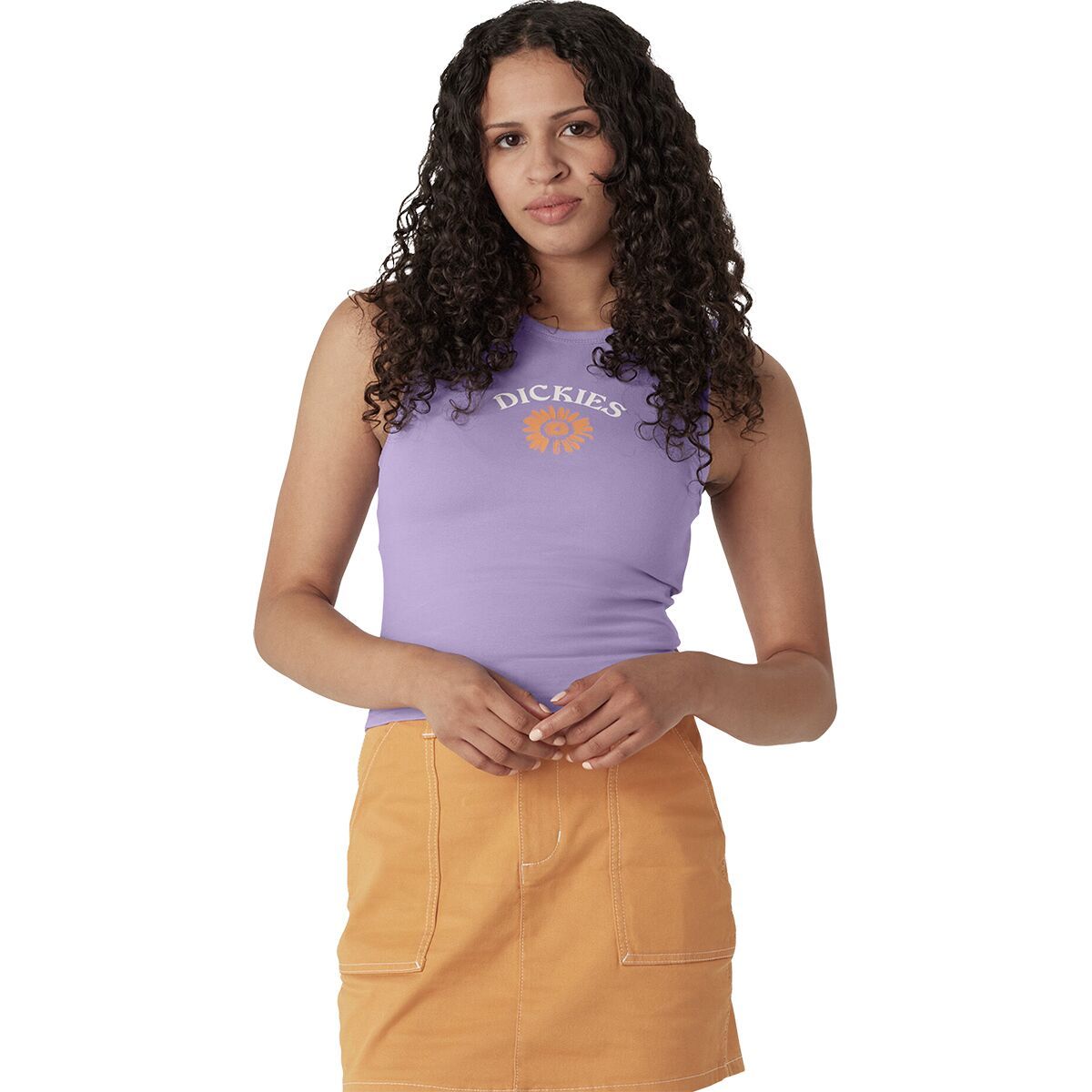 Dickies Fitted Racer Back Graphic Tank Top - Women's - Clothing