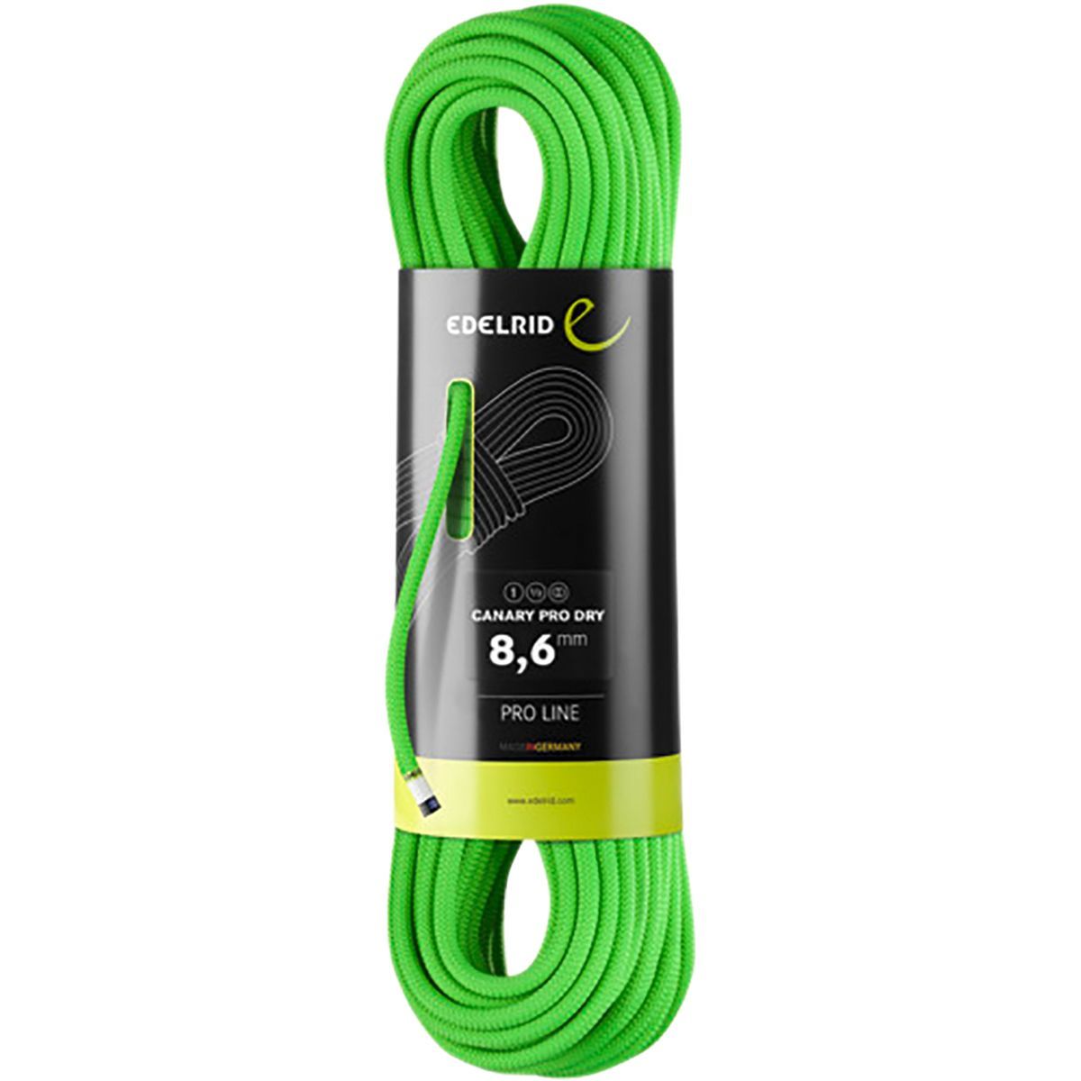 Edelrid Canary Pro Dry Climbing Rope - 8.6mm - Climb