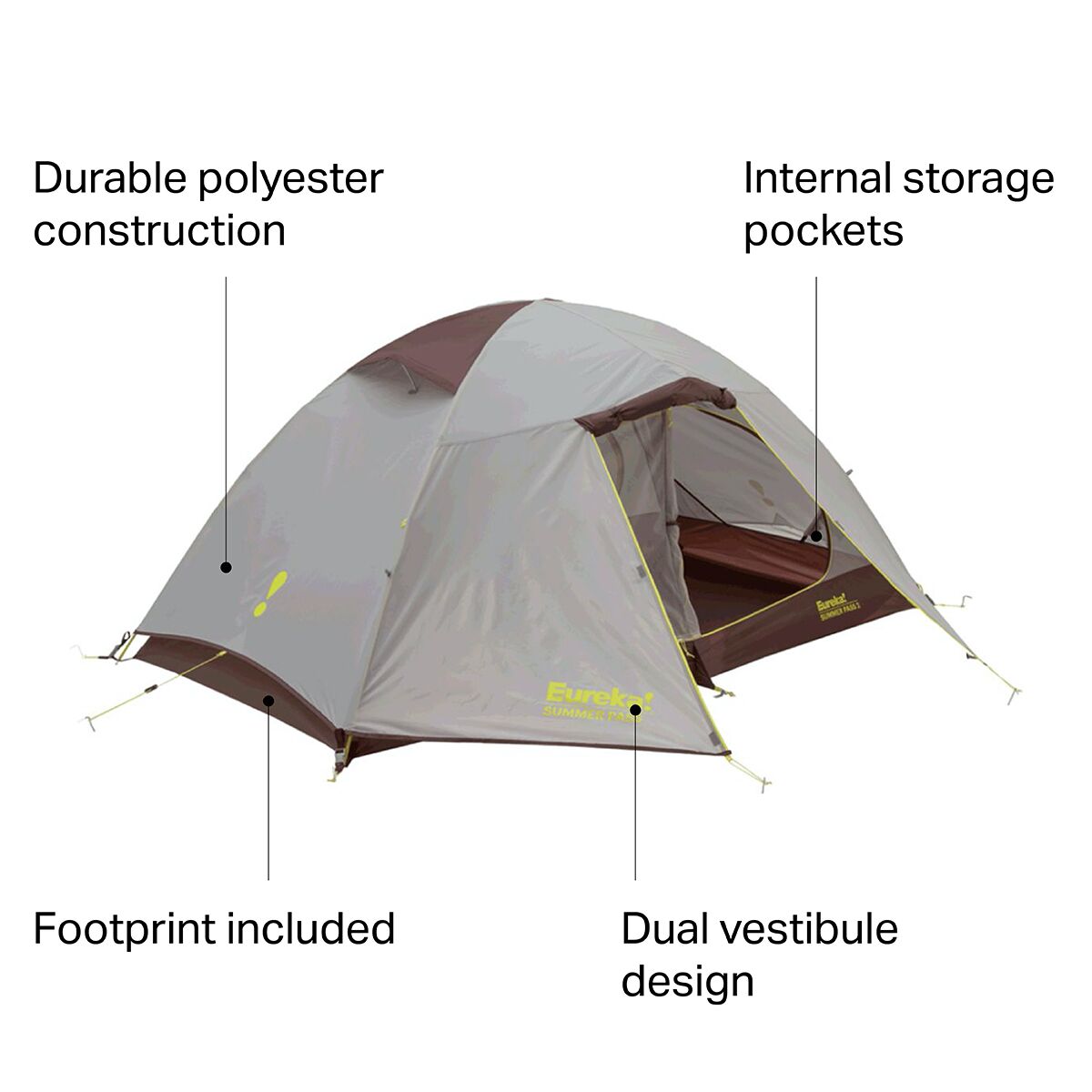 Eureka! Summer Pass 3 Tent: 3-Person 3-Season - Hike & Camp