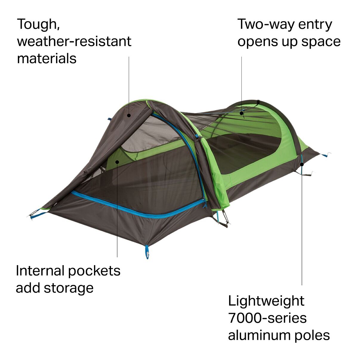 Eureka! Solitaire AL Tent: 1-Person 3-Season - Hike & Camp
