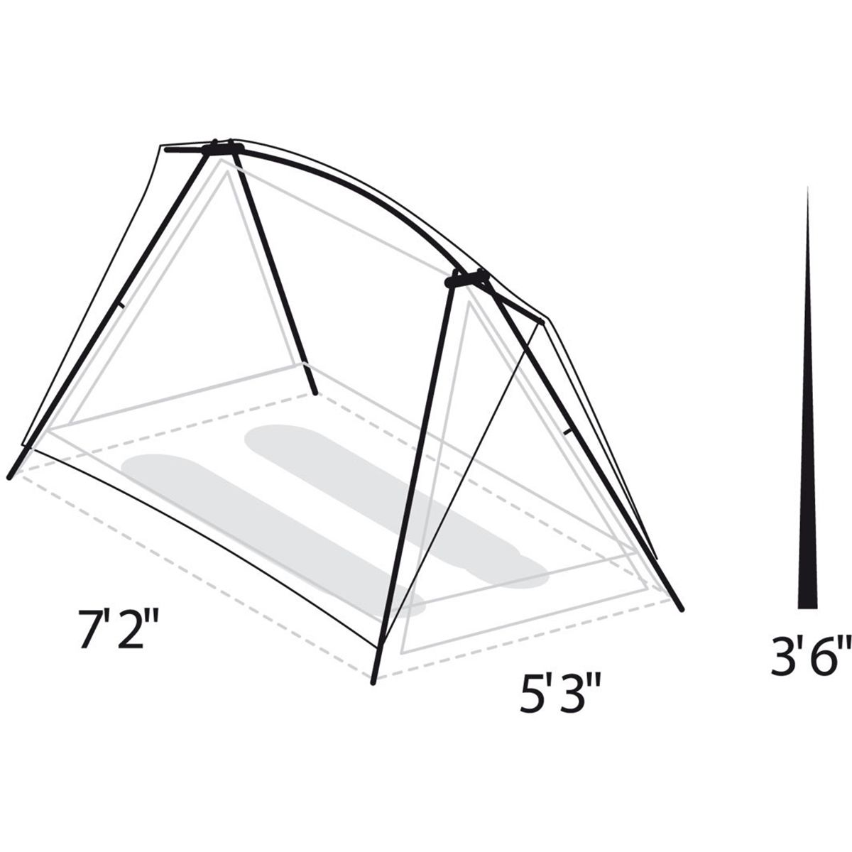 Eureka! Timberline 2 Tent: 3 Season 2 Person - Hike & Camp