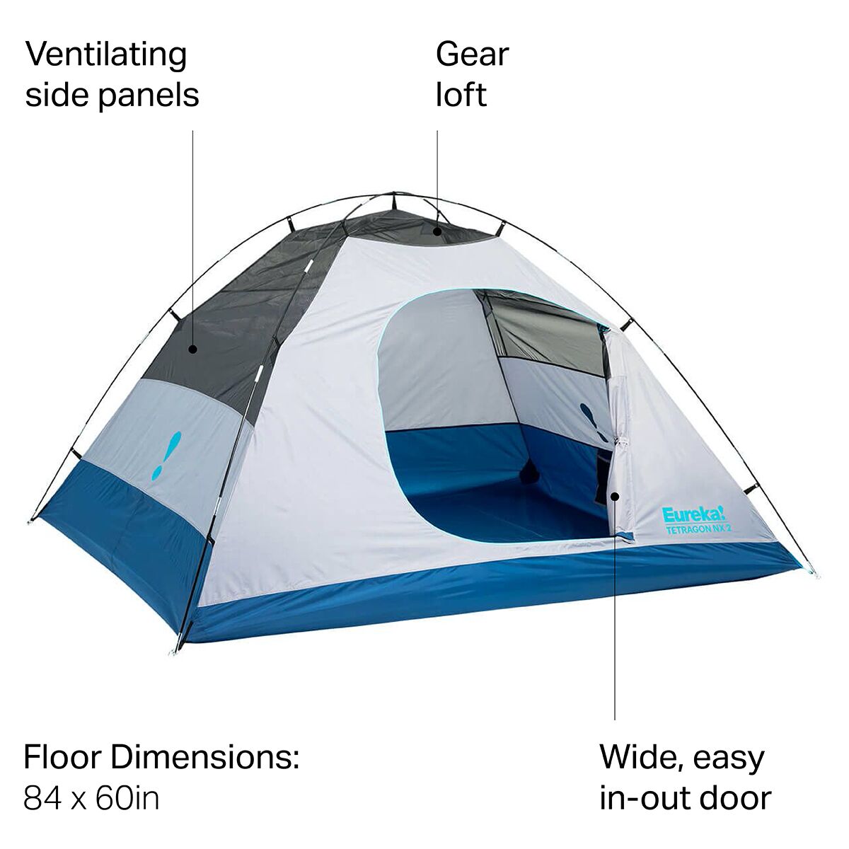 Eureka! Tetragon NX 2 Tent: 2-Person 3-Season - Hike & Camp
