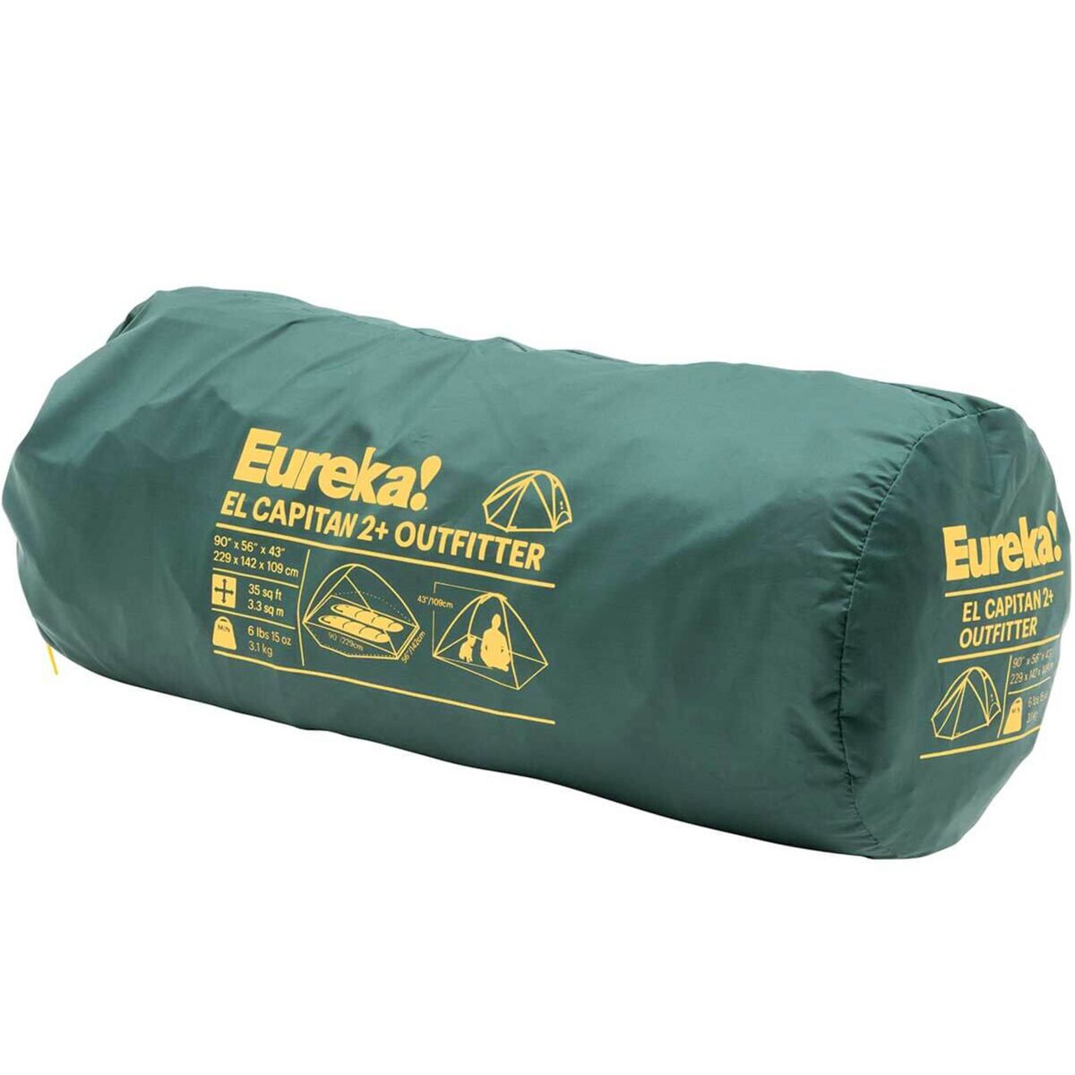 Eureka! El Capitan 2+ Outfitter Tent: 2-Person 3-Season - Hike & Camp