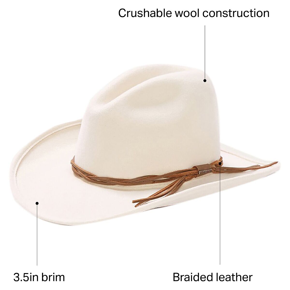 Stetson Gus Crushable Hat - Accessories