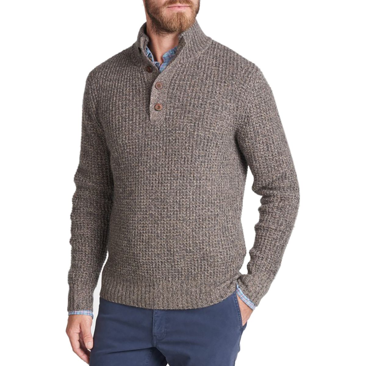 Faherty Cashmere 1/4-Button Sweater - Men's - Clothing