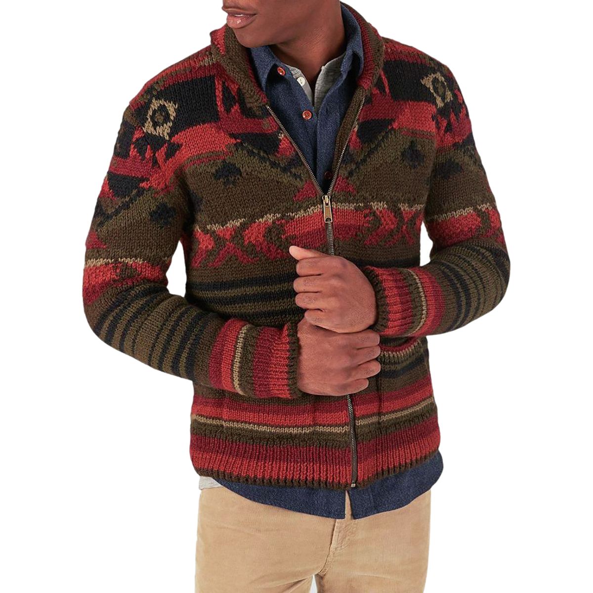 Faherty Winter Woods Cardigan - Men's - Clothing
