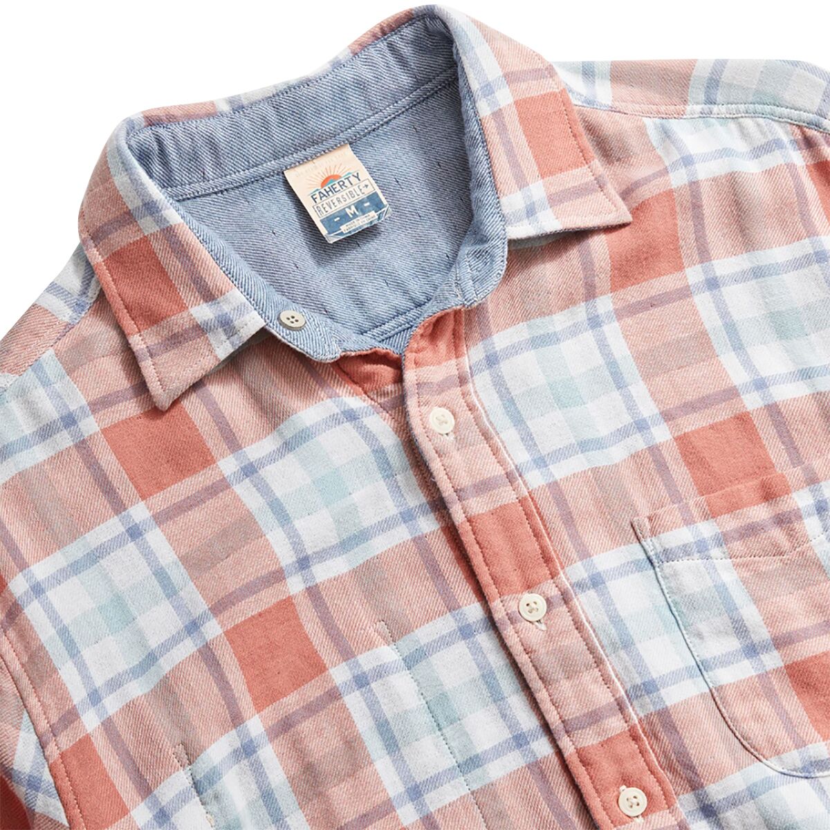 Faherty Reversible Belmar LS Shirt - Men's - Clothing
