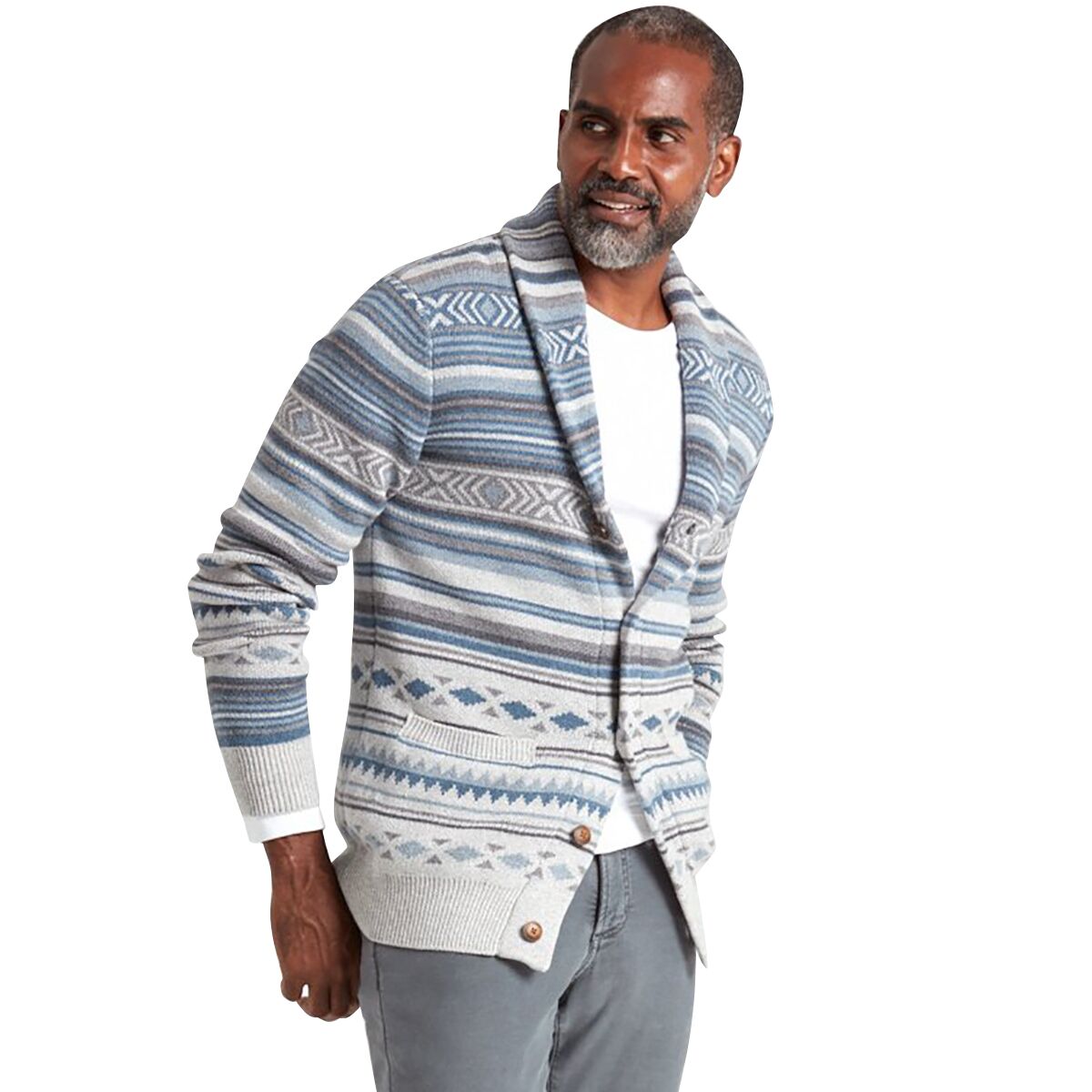 Faherty Novelty Shawl Cardigan - Men's - Clothing