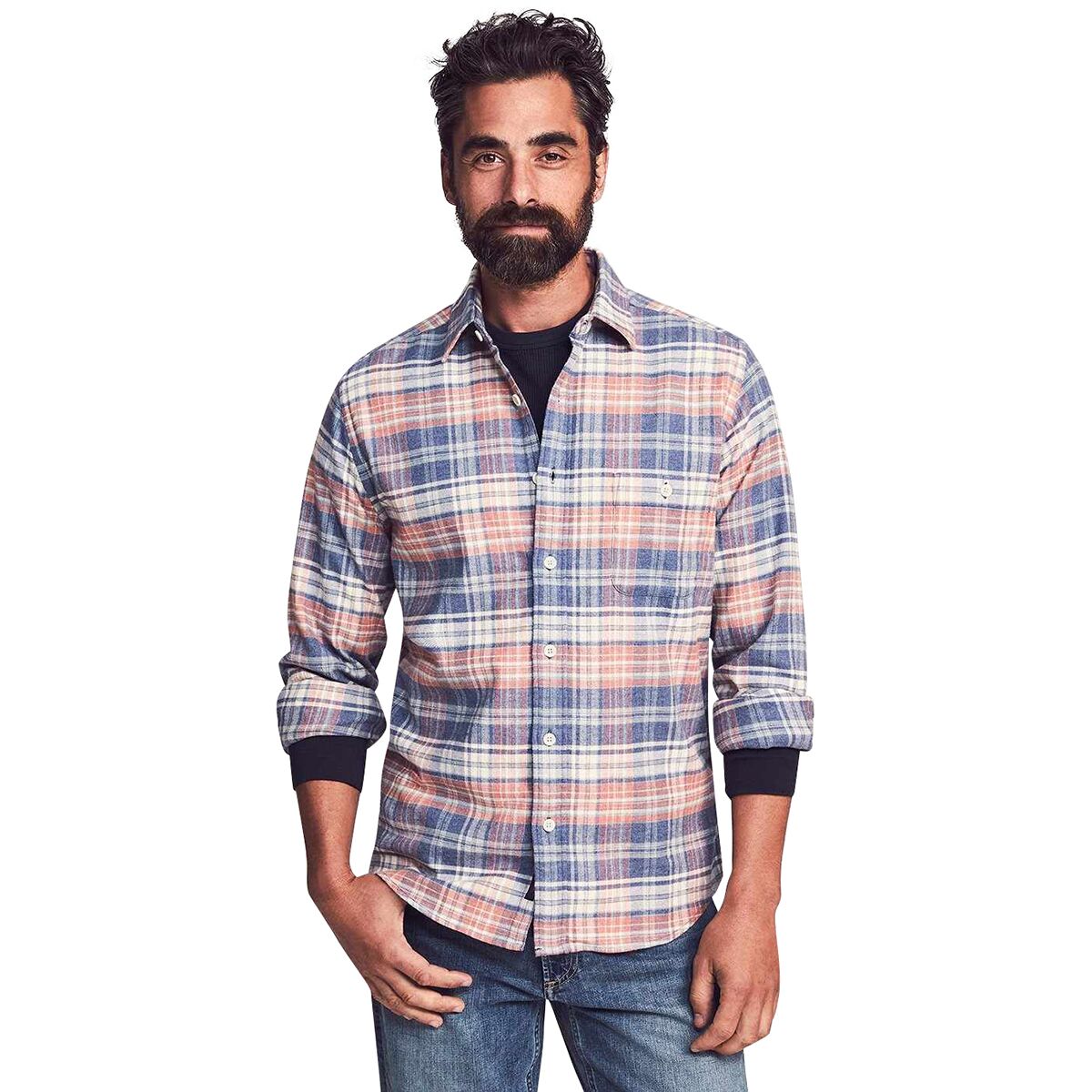 Faherty Stretch Seaview Flannel Shirt - Men's - Clothing