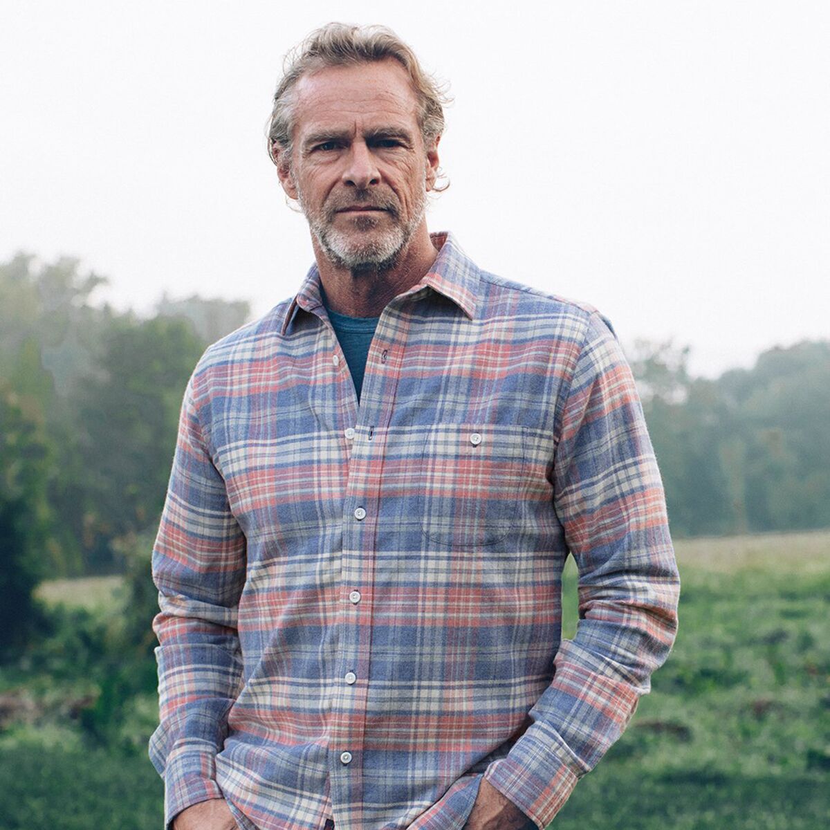 Faherty Stretch Seaview Flannel Shirt - Men's - Clothing