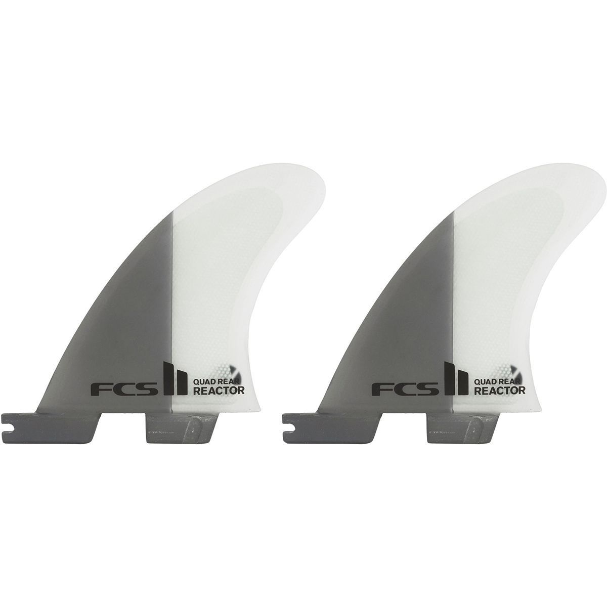 FCS II Reactor Performance Core Quad Rear Surfboard Fins - Surf