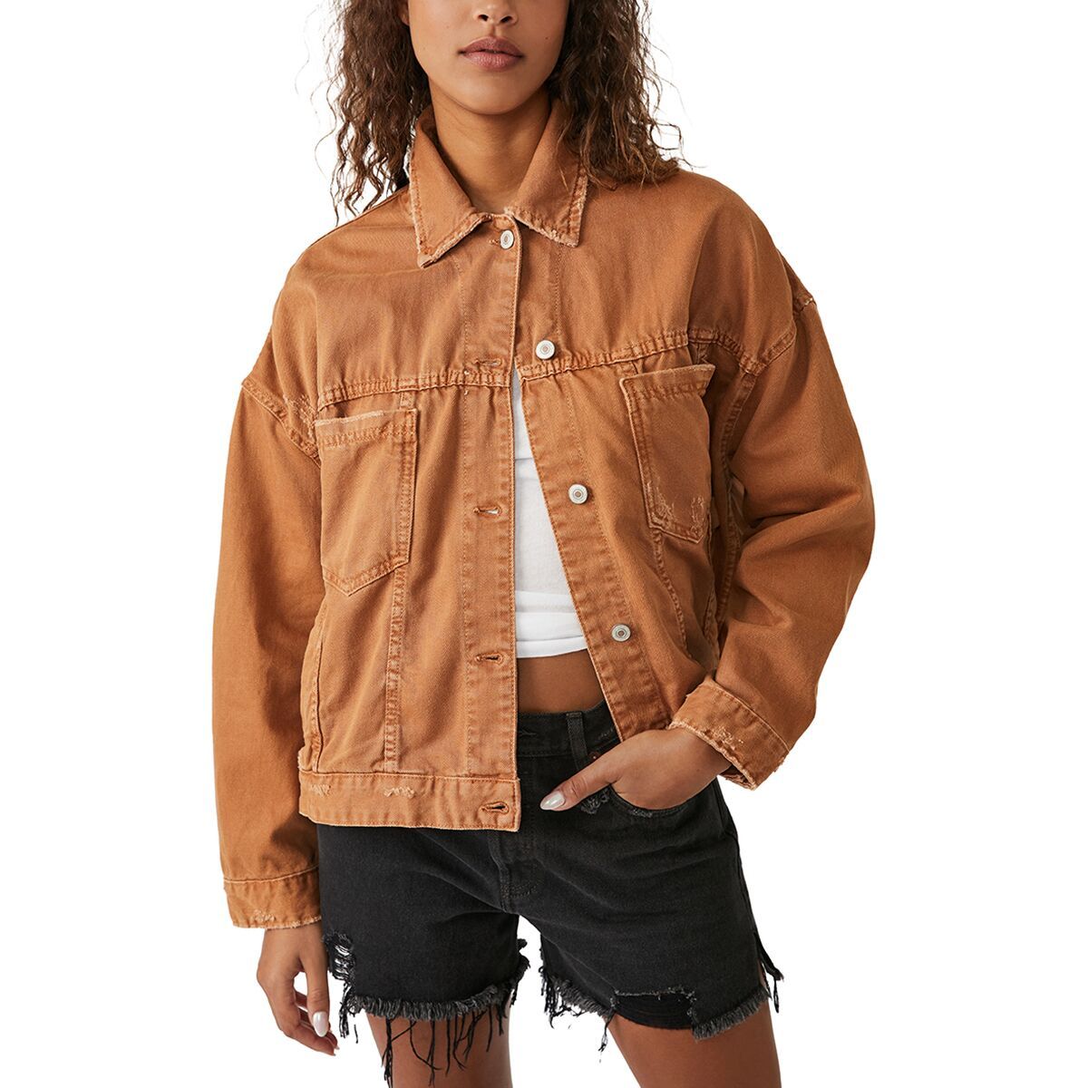 Free People Opal Swing Denim Jacket - Women's - Clothing