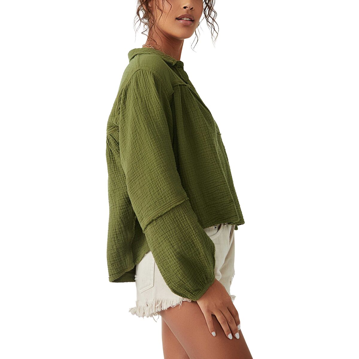 Free People Yucca Double Cloth Long-Sleeve Shirt - Women's - Clothing