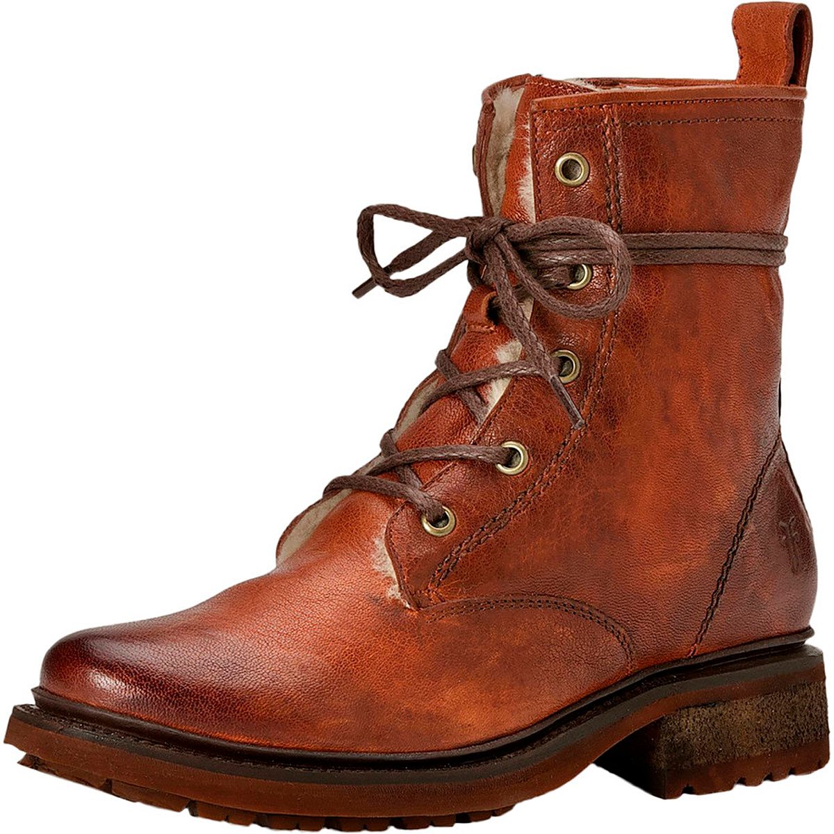 Frye Valerie Lace Up Shearling Boot - Women's - Footwear