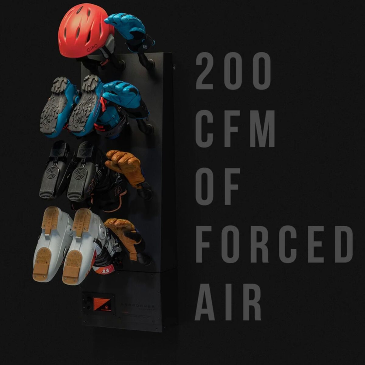 GearDryer Wall Mount 12 Boot Dryer - Ski