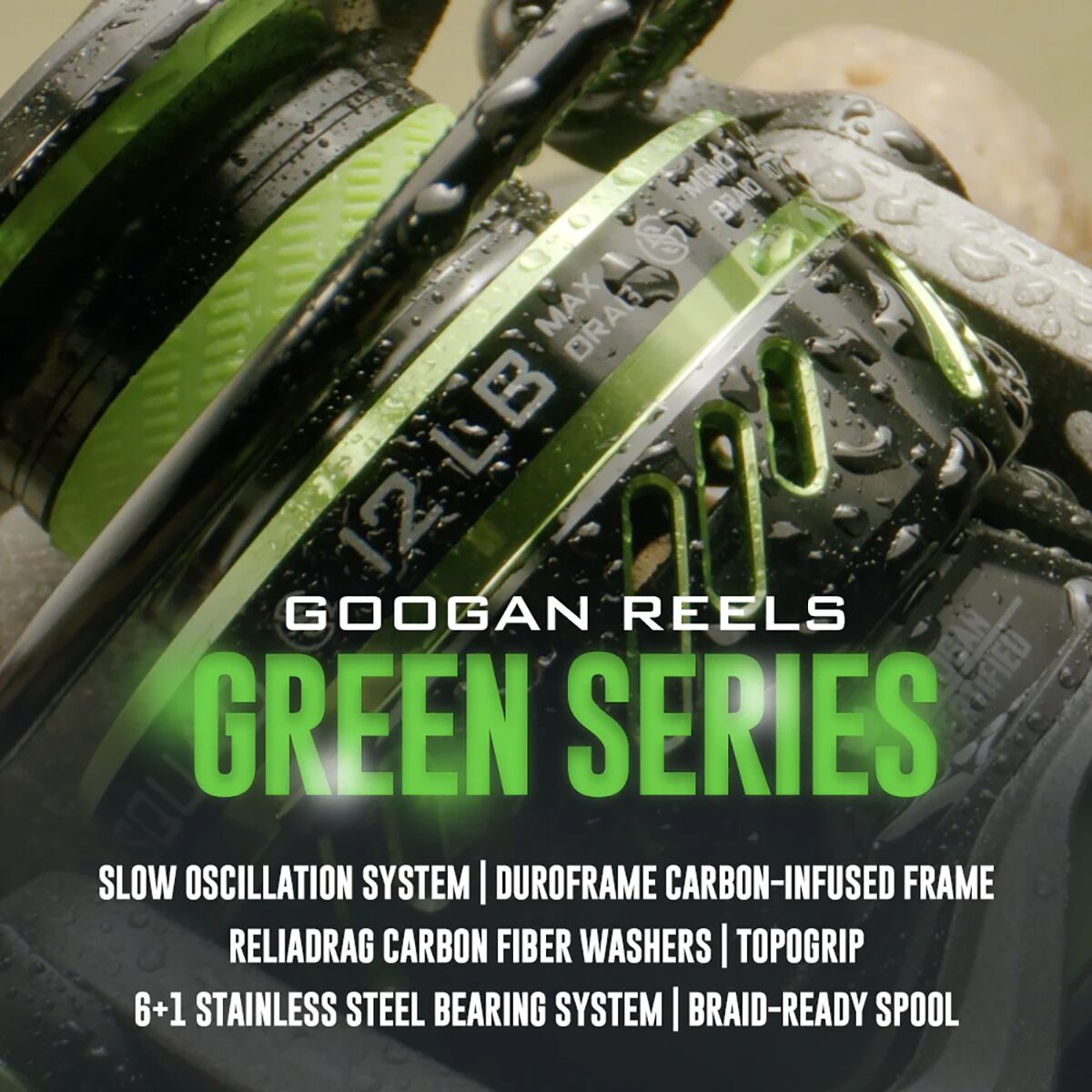 Googan Squad Green Series Spinning Reel - Fishing Googan Squad Green Series Spinning Reel - Fishing