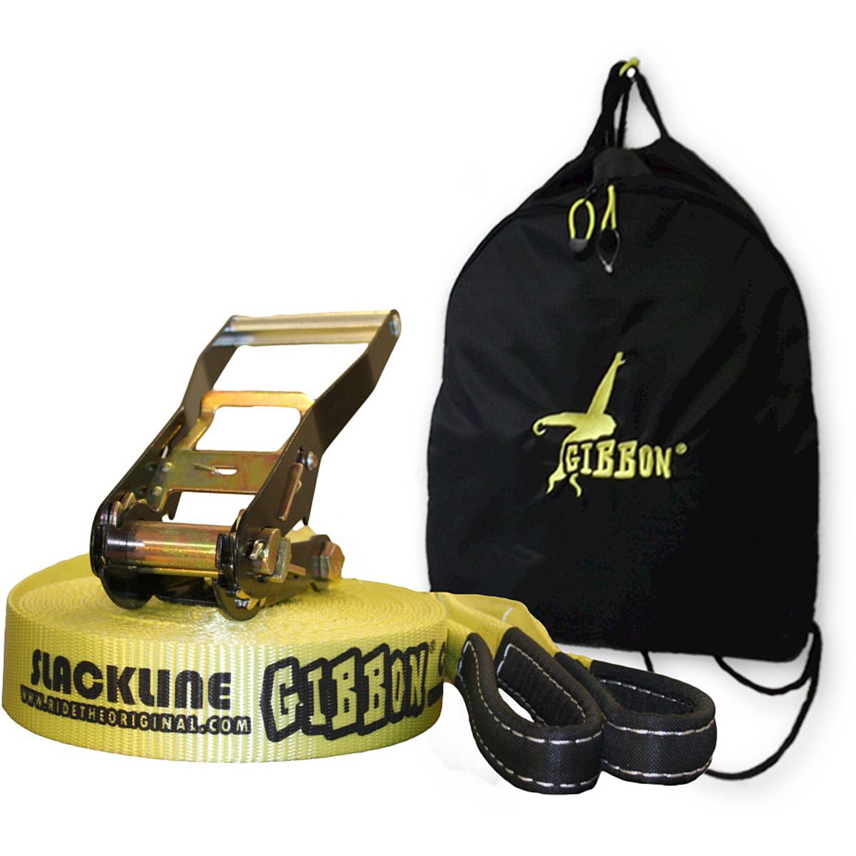 Gibbon Slacklines Classic Line Kit with Padded Cinch - Climb