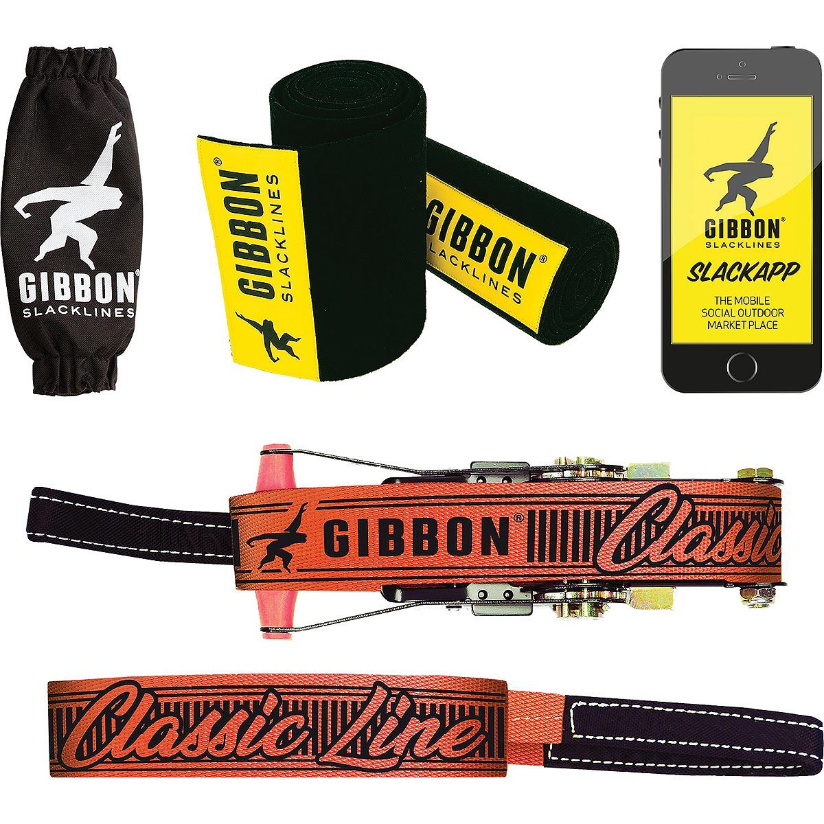 Gibbon Slacklines Classic Line XL Treewear Set - Climb