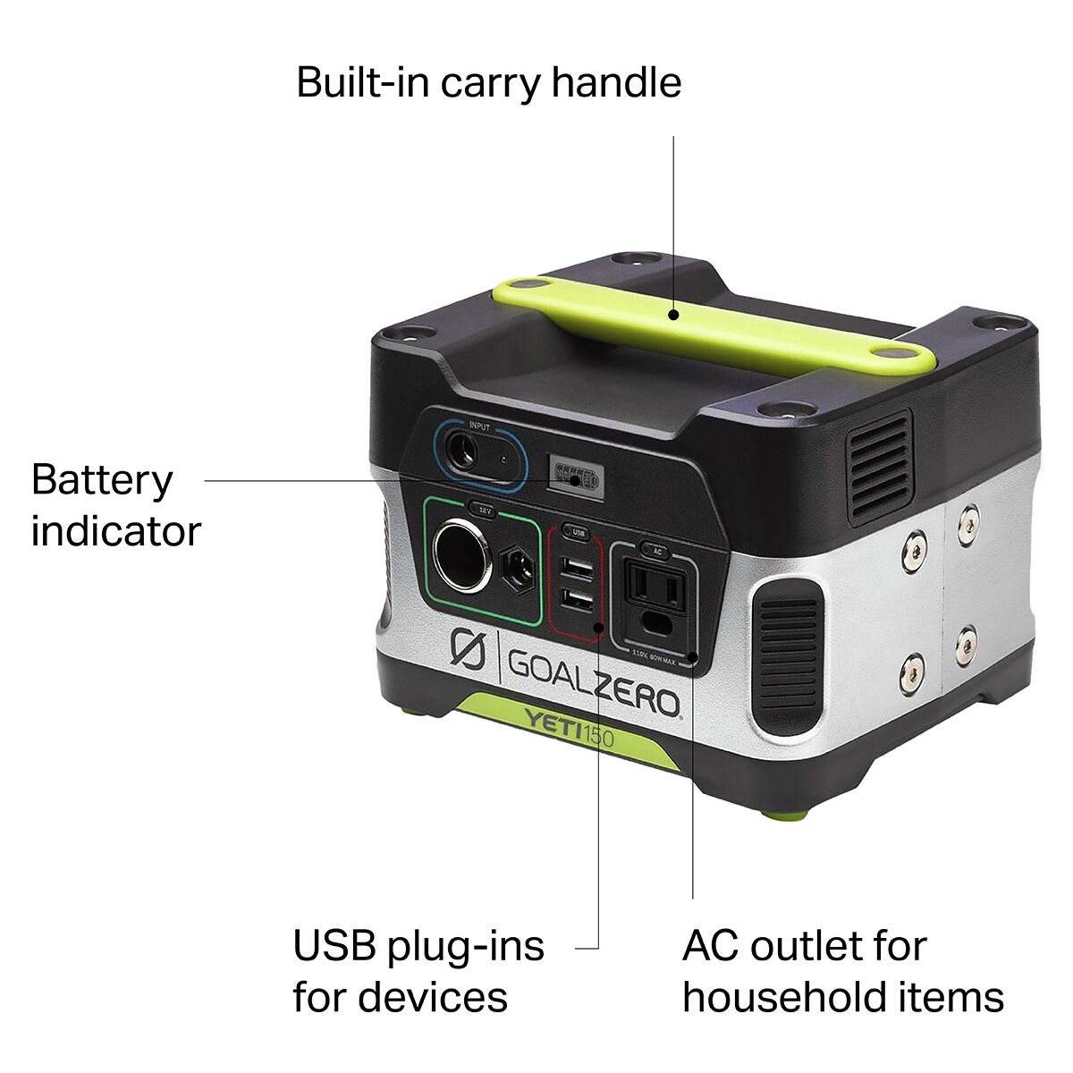 Goal Zero Yeti 150 Solar Generator - Hike & Camp