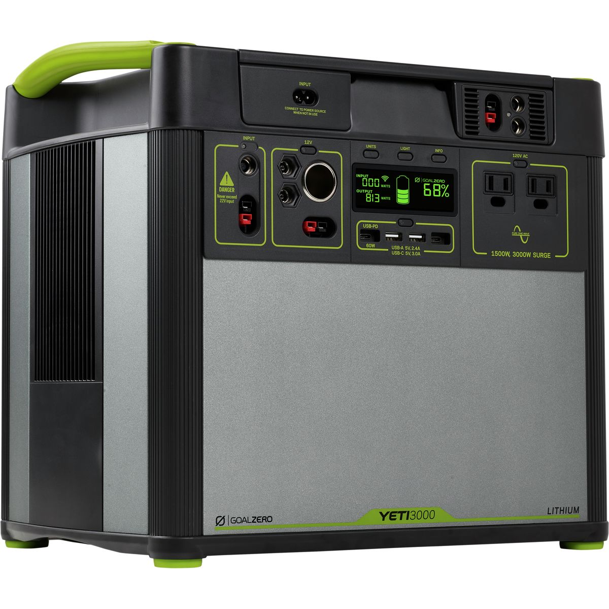 Goal Zero Yeti 3000 Lithium 110V Power Station V2 - Hike & Camp