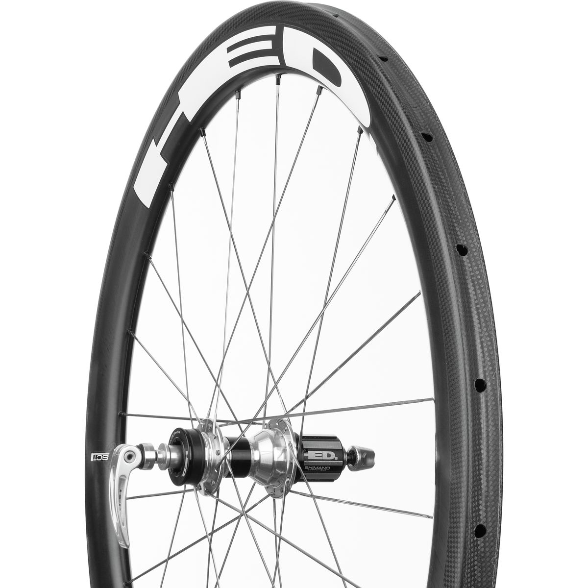 HED Stinger 5 Carbon Disc Brake Road Wheelset - Tubular - Bike