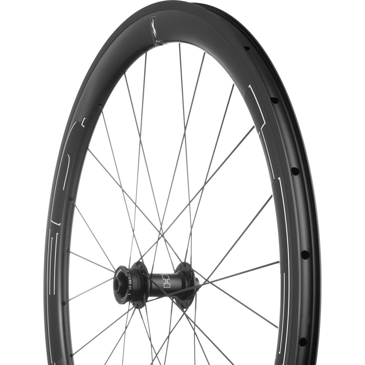 HED Jet 4 Plus Black Disc Brake Wheelset - Clincher - Bike