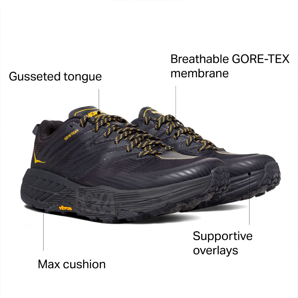 HOKA Speedgoat 4 GTX Trail Running Shoe - Men's - Footwear