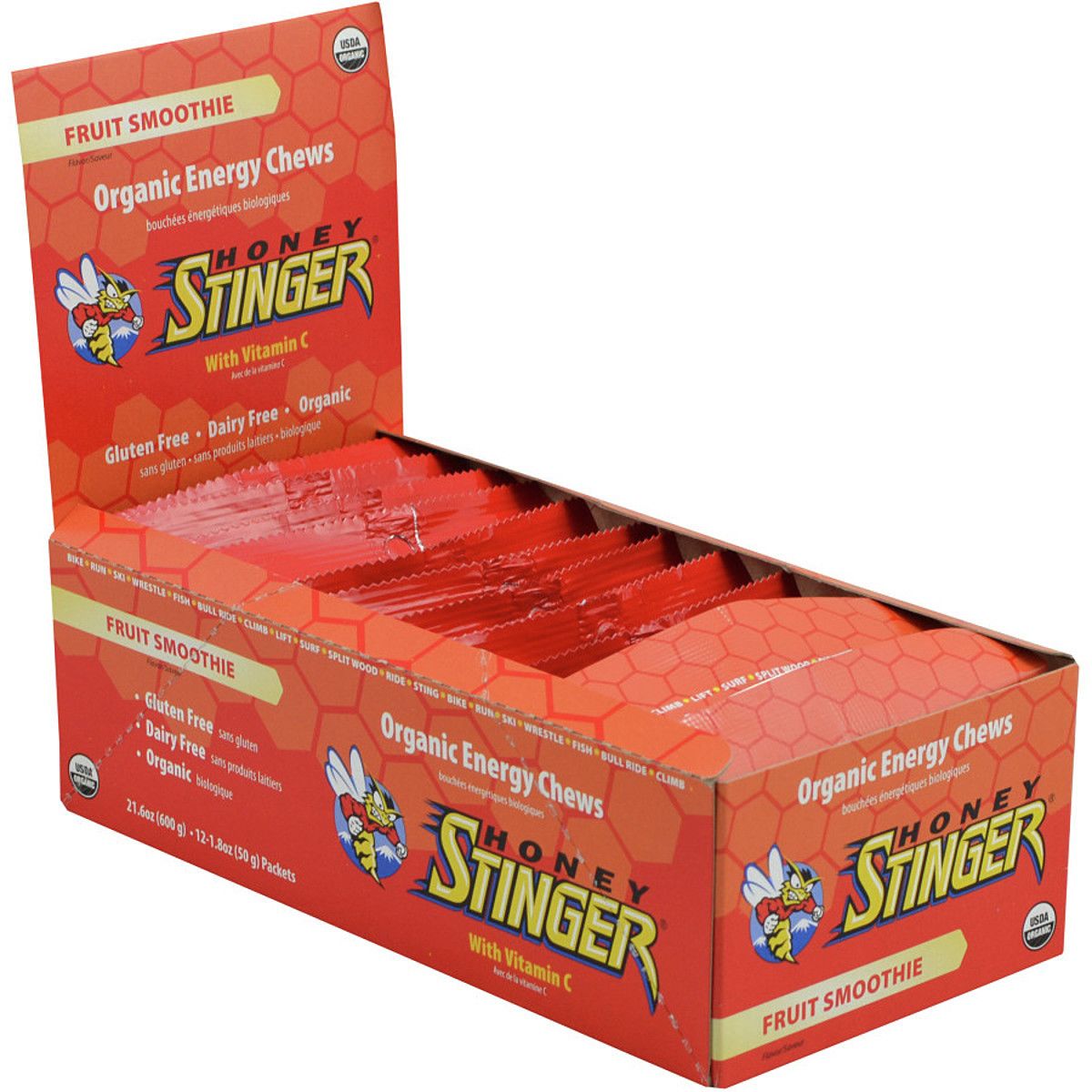 Honey Stinger Organic Energy Chews - 12 Pack - Bike