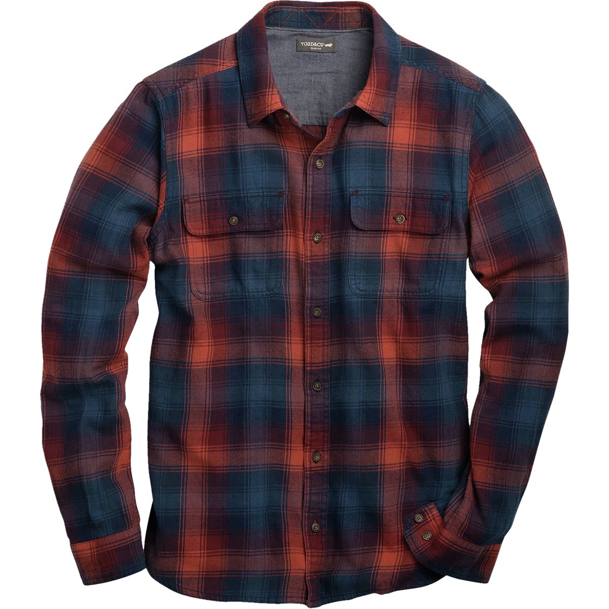 Toad&Co Indigo Flannel Slim Long-Sleeve Shirt - Men's - Clothing