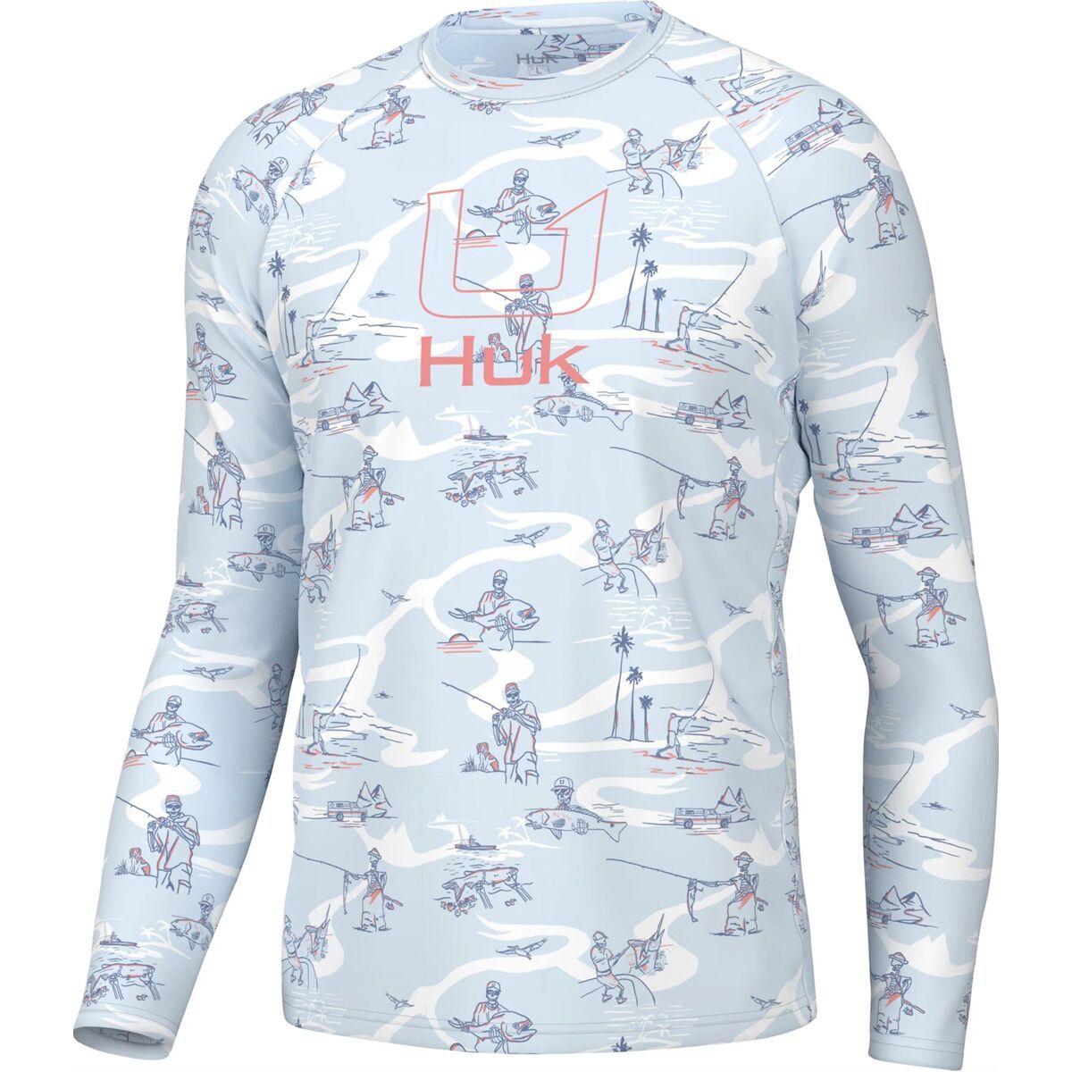Huk Fish Bones Pursuit Top - Men's - Clothing