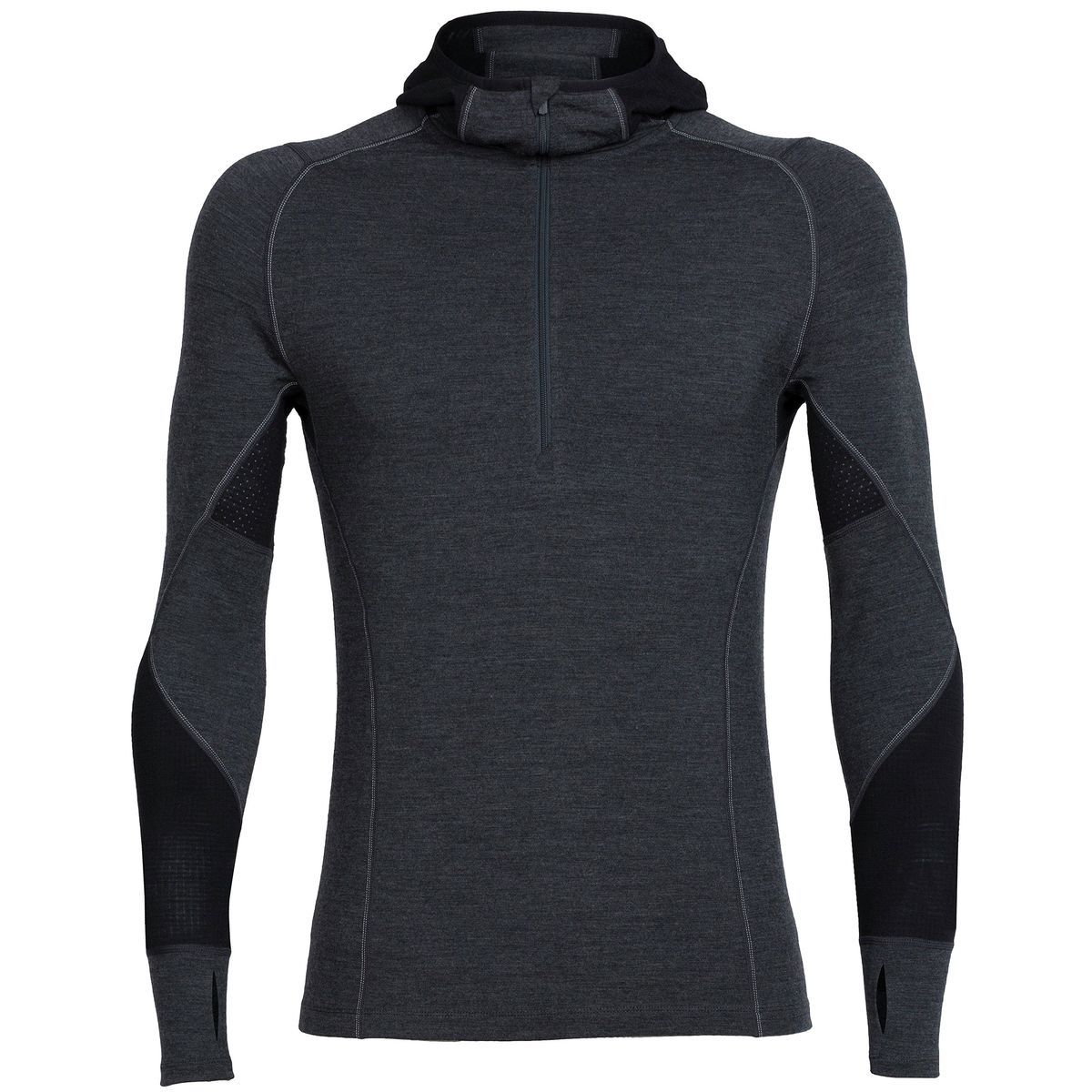 Icebreaker BodyFit 260 Winter Zone 1/2-Zip Hooded Baselayer - Men's ...