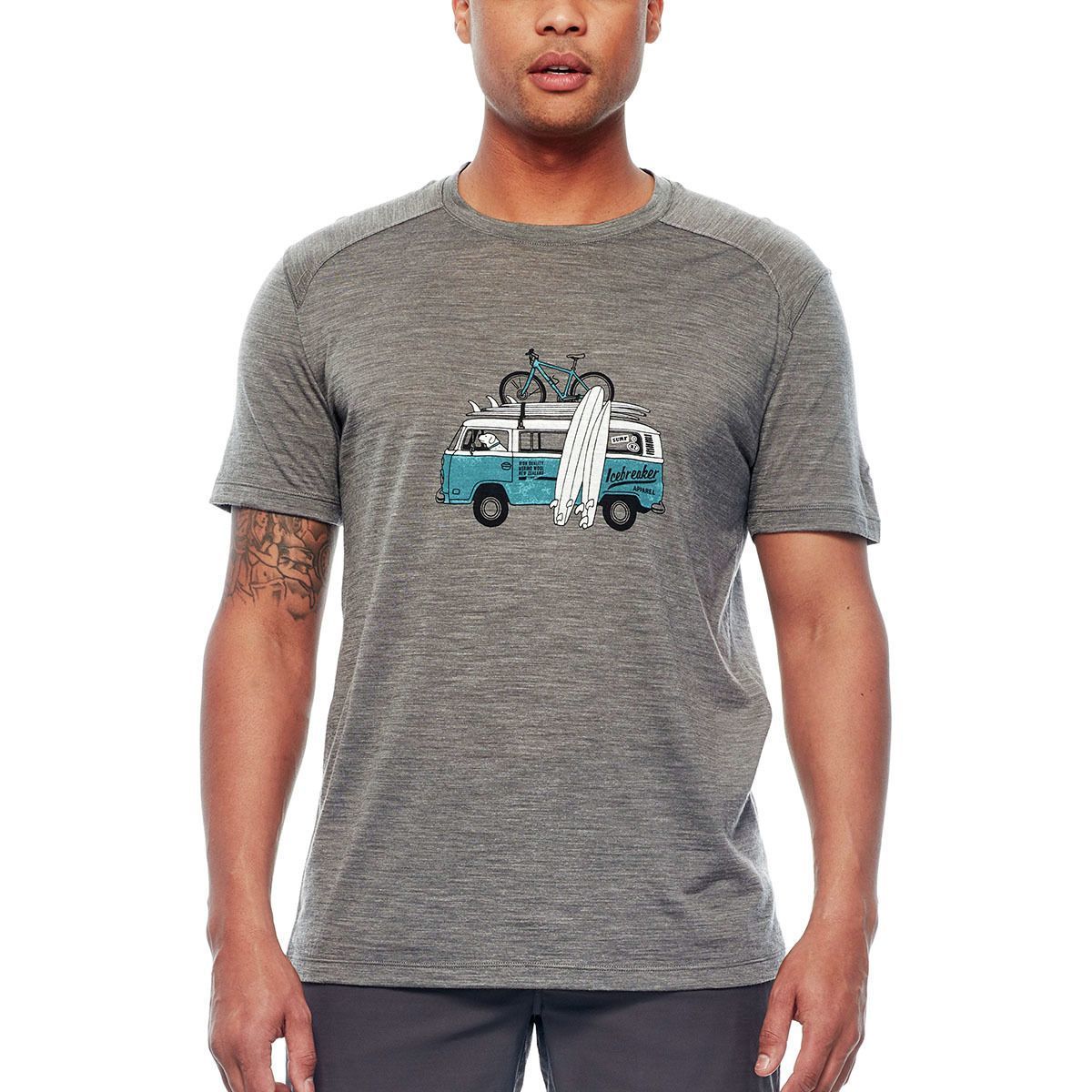 Icebreaker Sphere Van Surf Life Crewe - Men's - Clothing