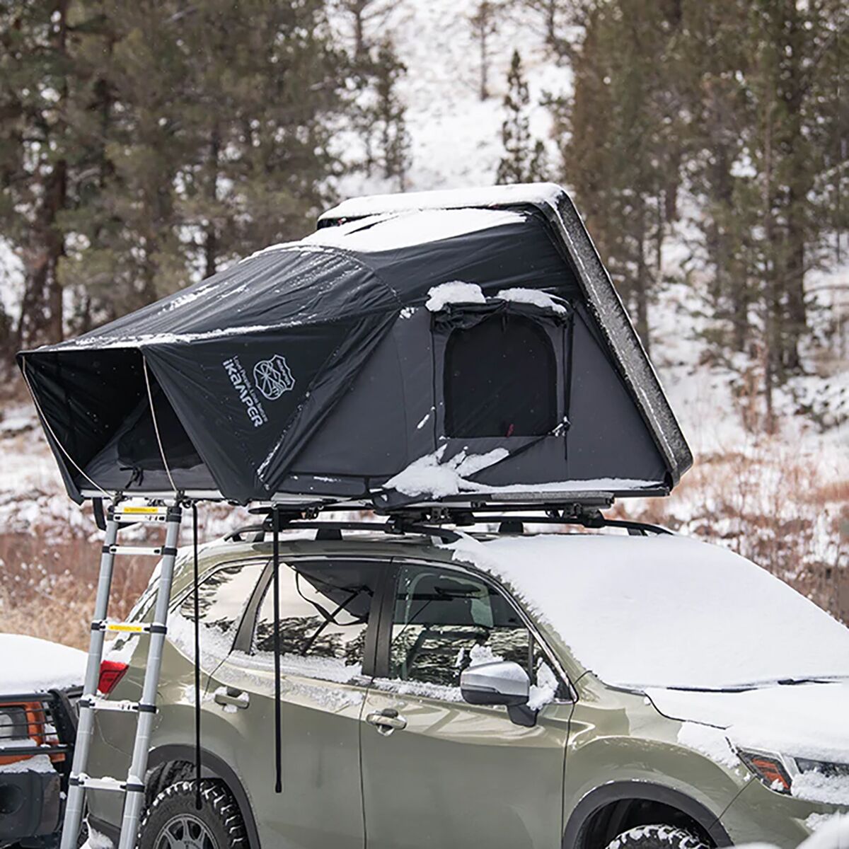 iKamper Skycamp 3.0 Mini Rooftop Tent: 2-Person 4-Season - Hike & Camp