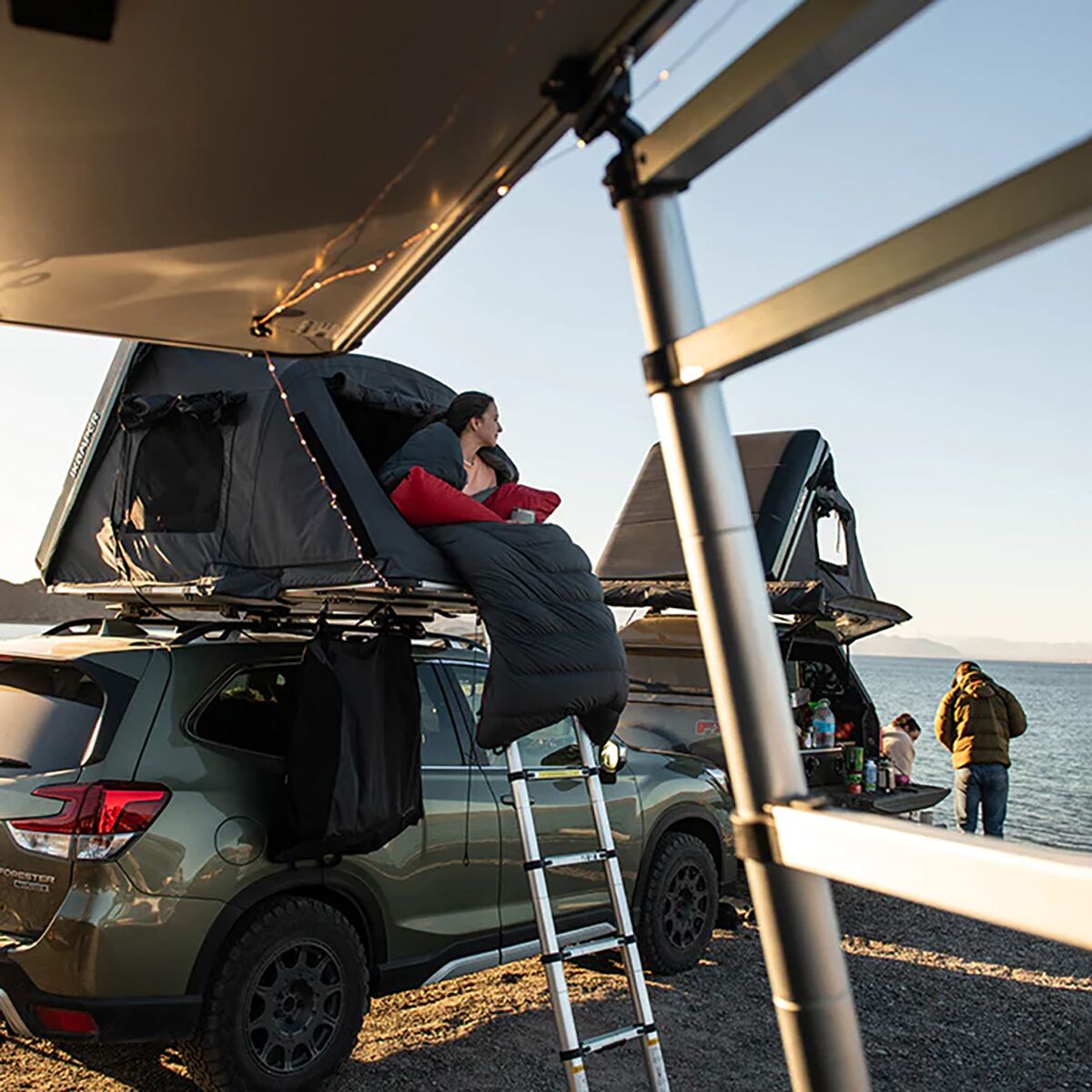 iKamper Skycamp 3.0 Mini Rooftop Tent: 2-Person 4-Season - Hike & Camp