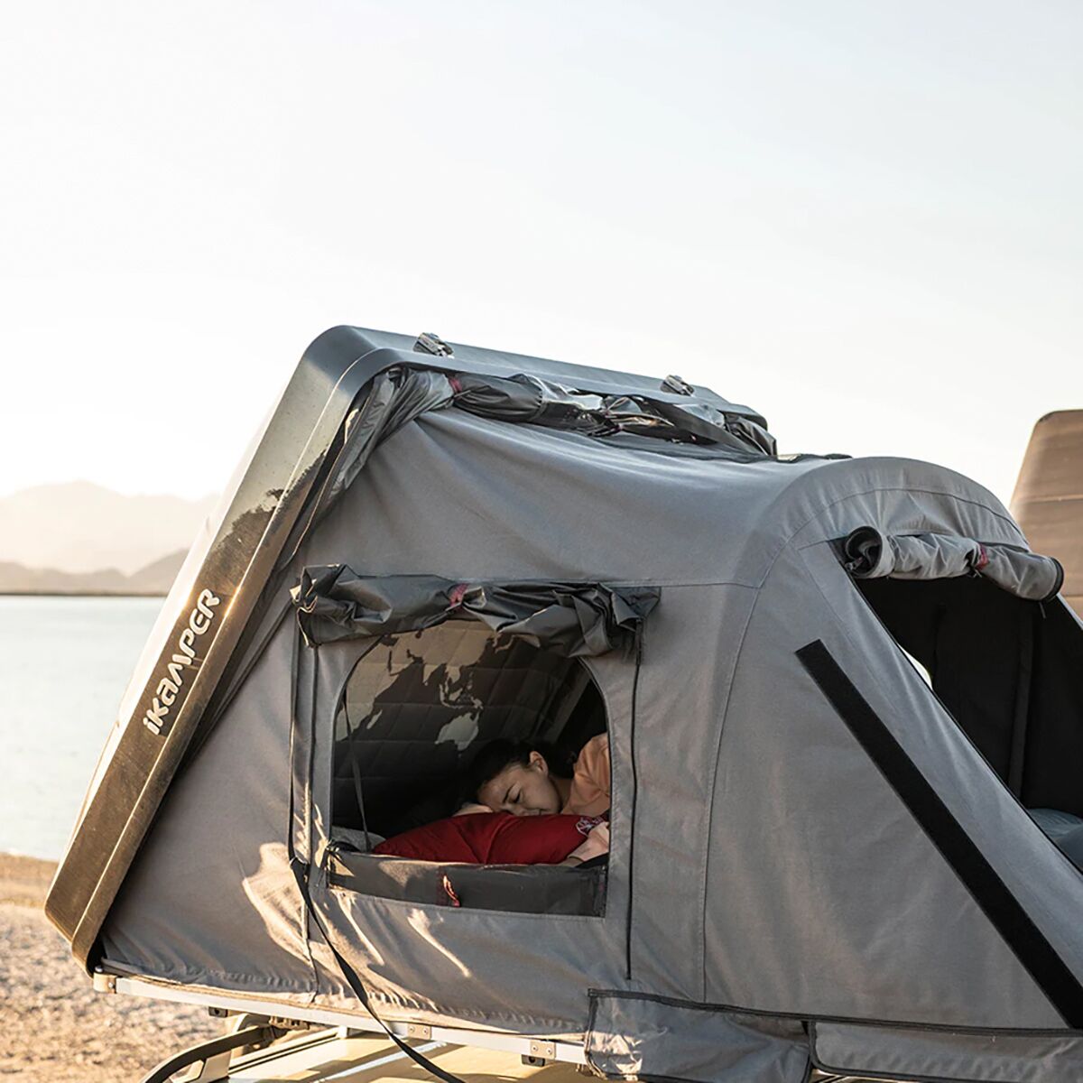 iKamper Skycamp 3.0 Mini Rooftop Tent: 2-Person 4-Season - Hike & Camp