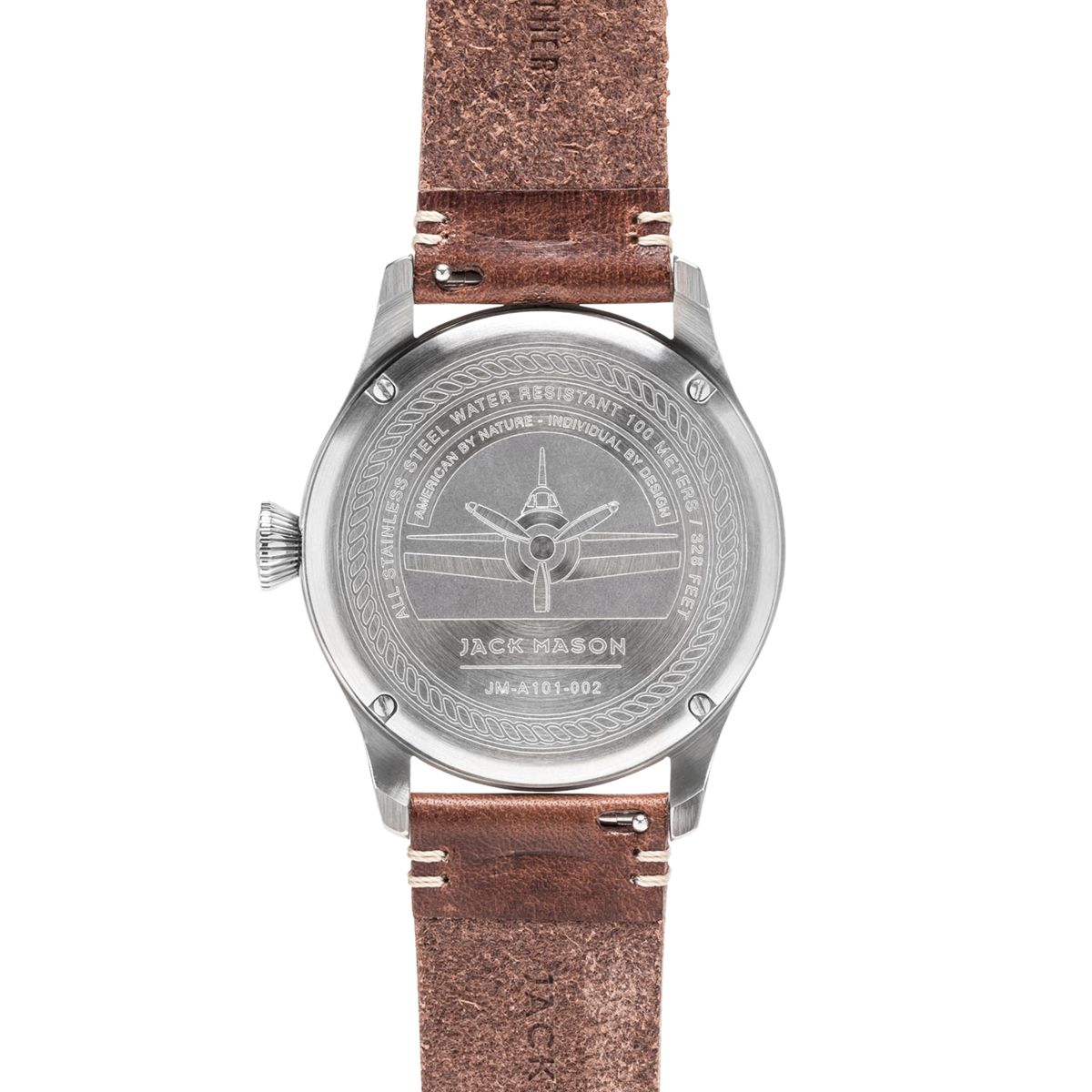 Jack Mason A101 Aviation Collection Leather Watch - Accessories