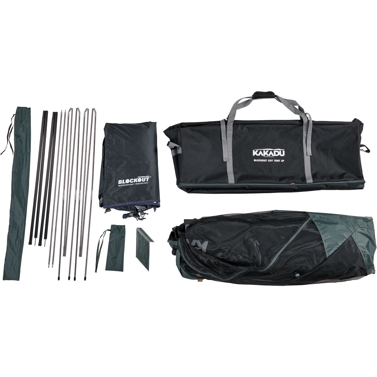 Kakadu BlockOut Cot Tent: 2-Person 3-Season - Hike & Camp