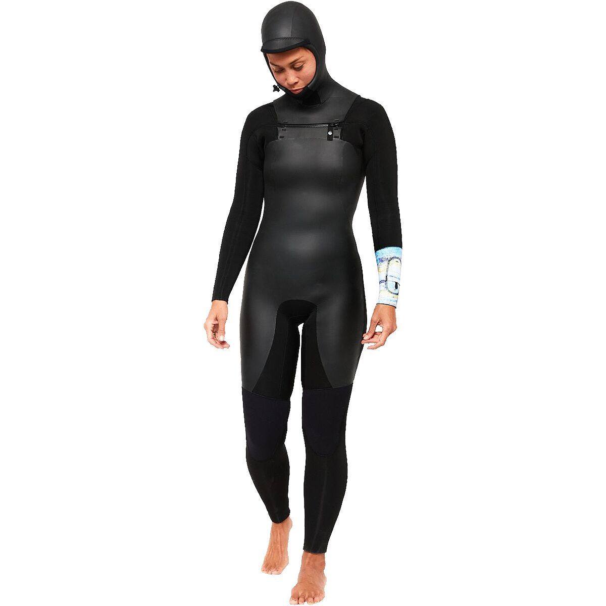 Kassia Surf 5/4 Sea Caves Hooded Chest-Zip Wetsuit - Women's - Clothing