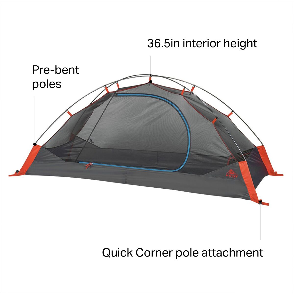 Kelty Late Start Tent: 1-Person 3-Season - Hike & Camp